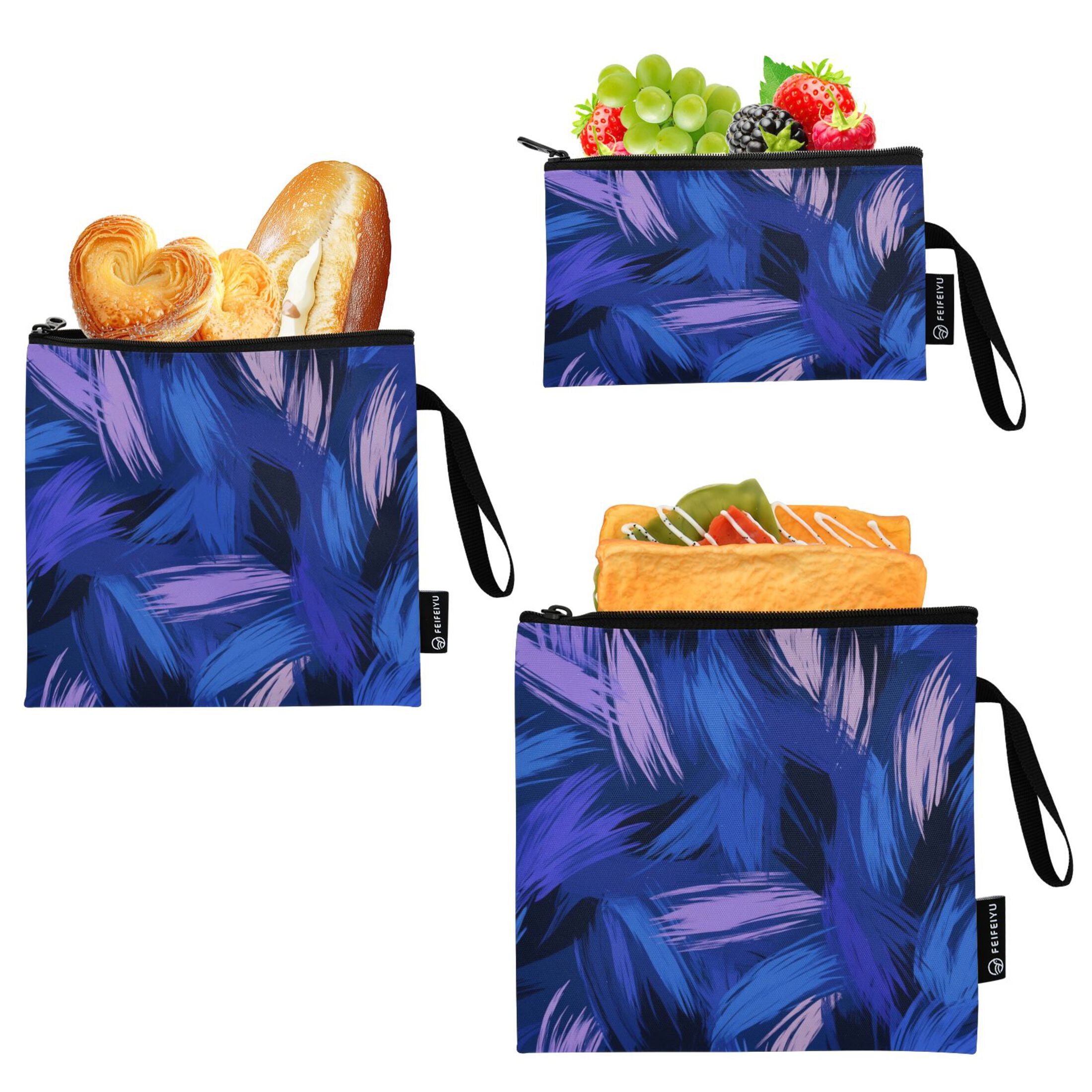 Reusable Food Storage Bags with Eco-Friendly EVA Lining Lunch Bag for ...