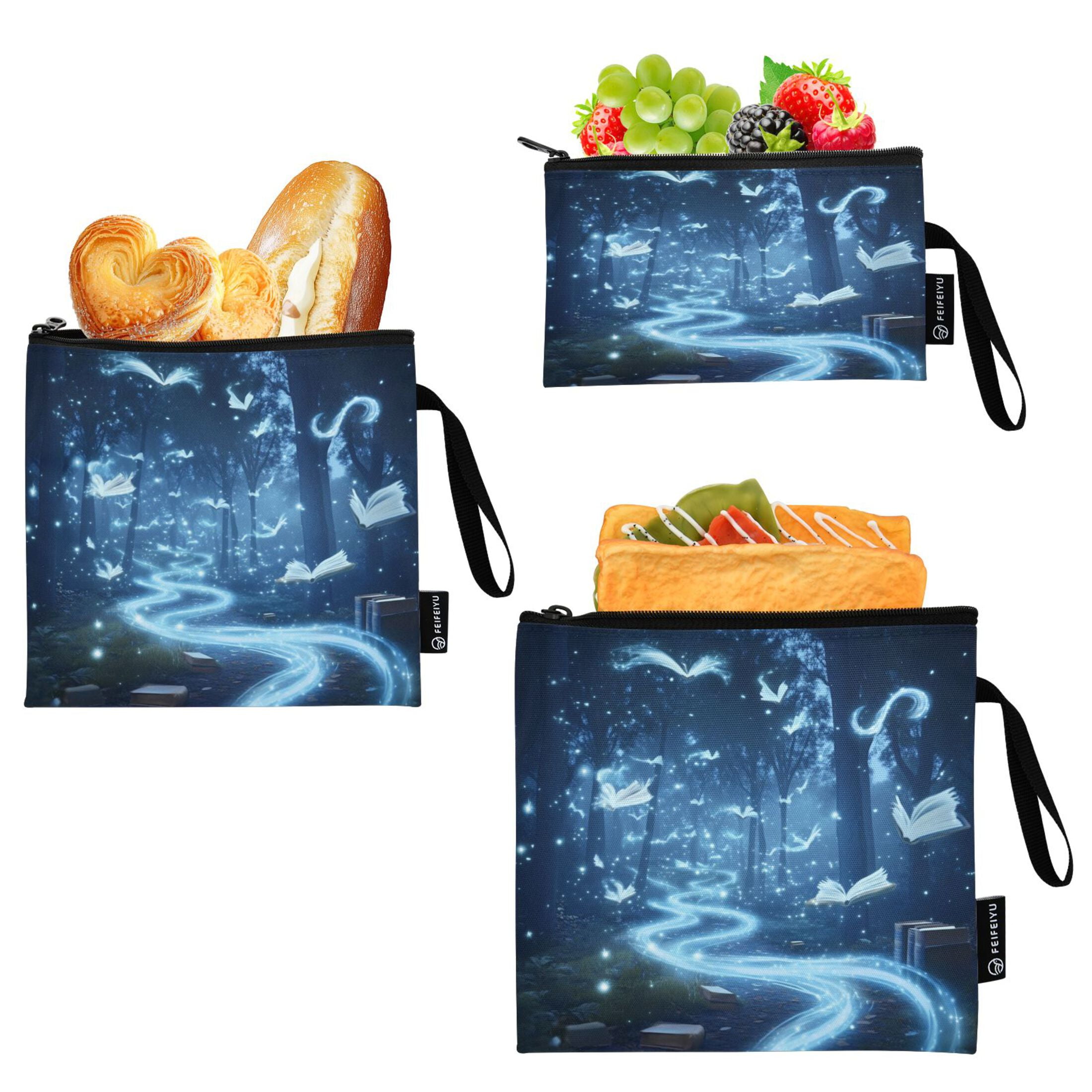 Reusable Food Storage Bags with Eco-Friendly EVA Lining Lunch Bag for ...