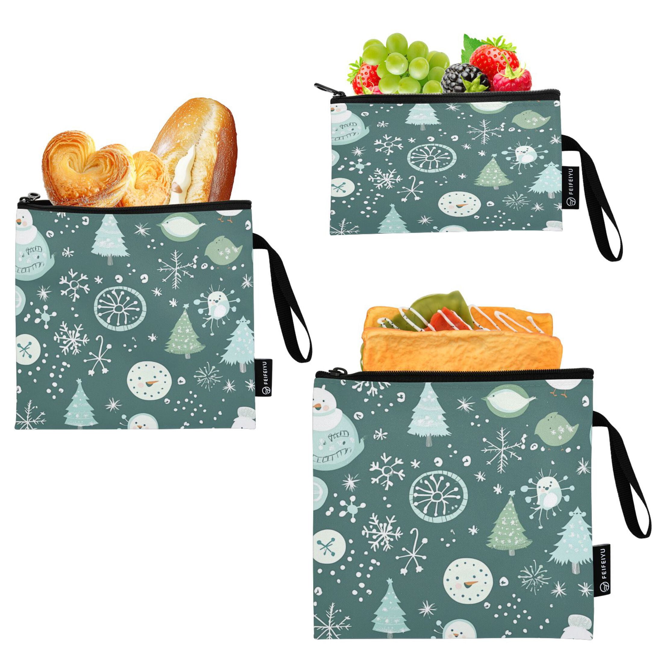 Reusable Food Storage Bags with Eco-Friendly EVA Lining Lunch Bag for ...