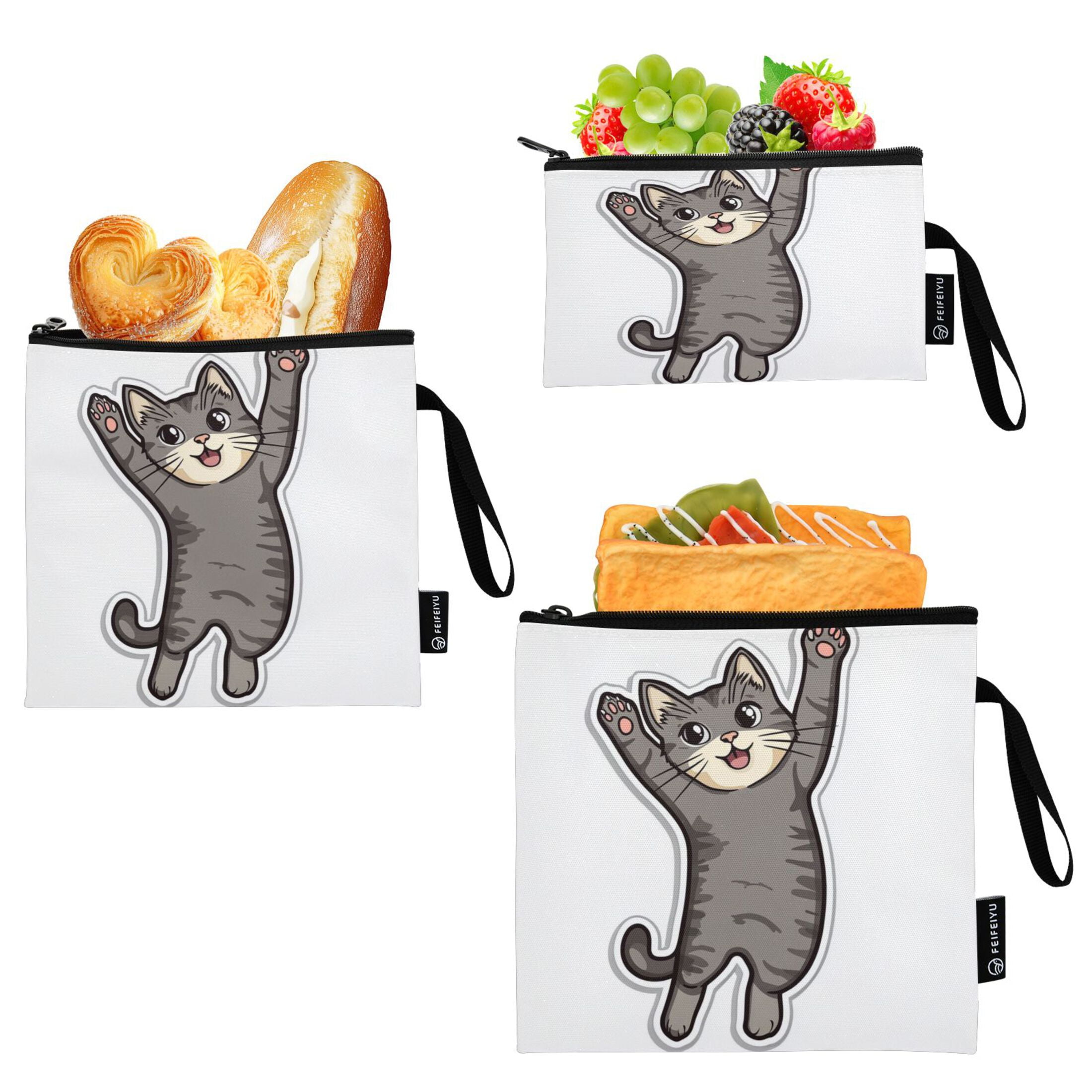 Reusable Food Storage Bags with Eco-Friendly EVA Lining Lunch Bag for ...