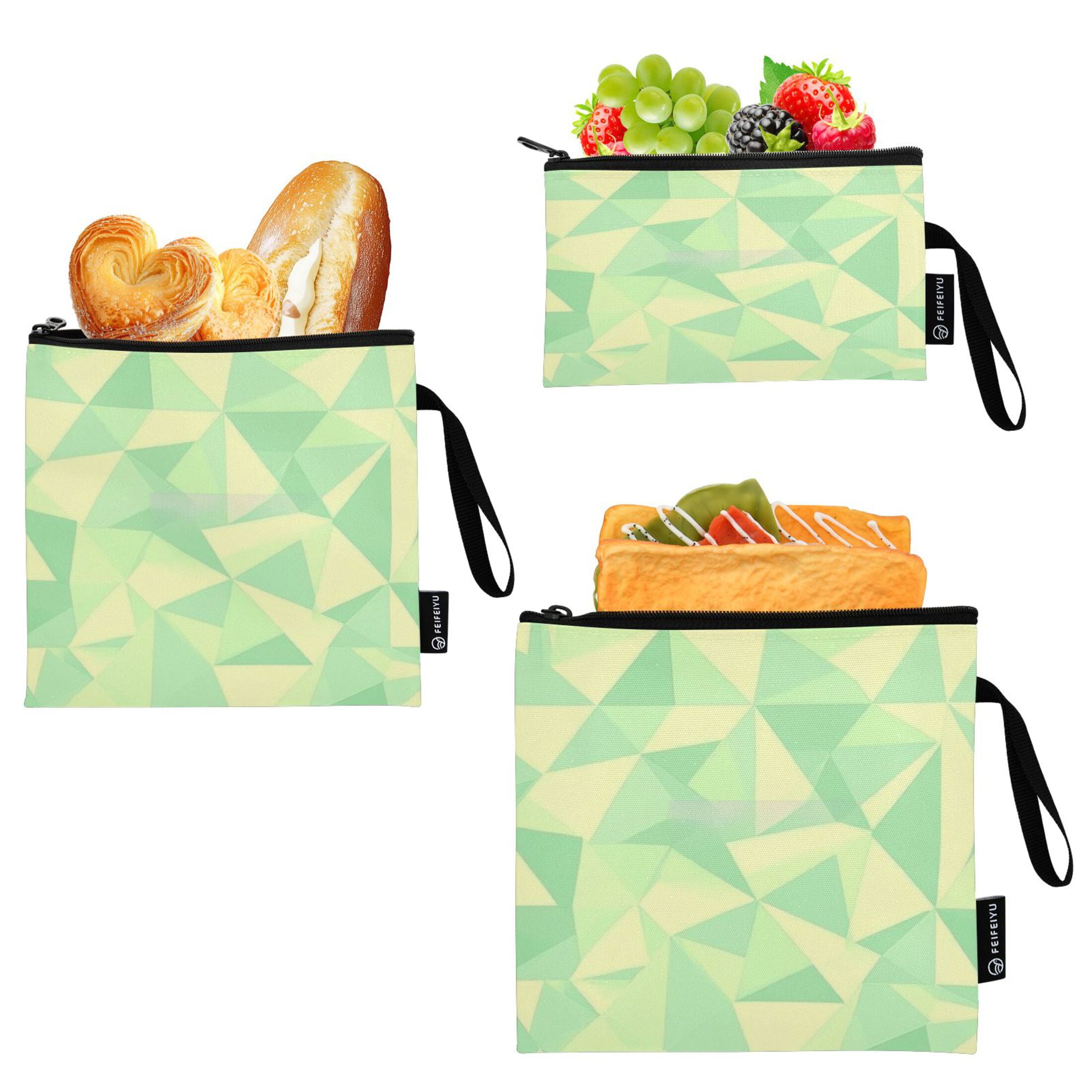 Reusable Food Storage Bags with Eco-Friendly EVA Lining Lunch Bag for ...