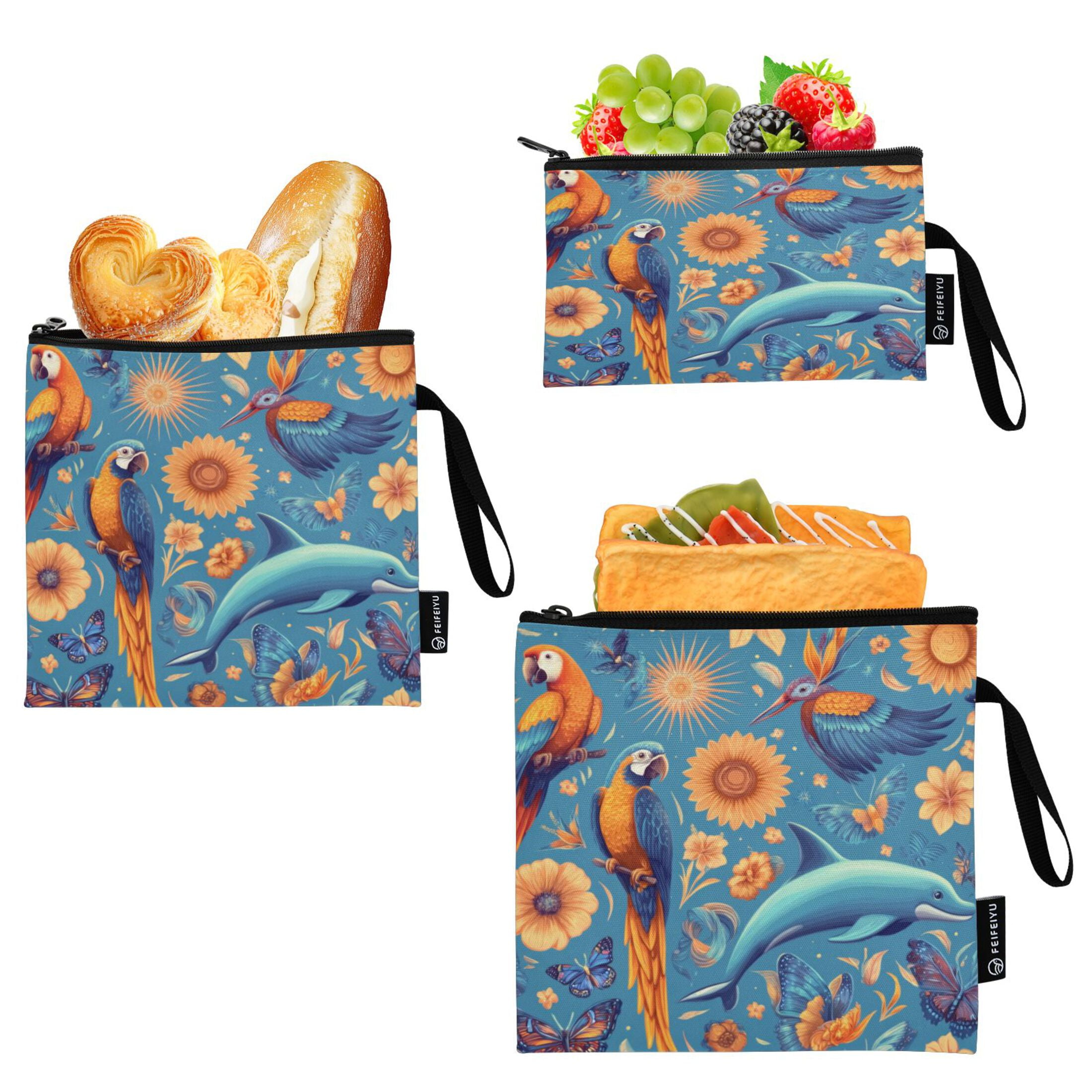 Reusable Food Storage Bags with Eco-Friendly EVA Lining Lunch Bag for ...