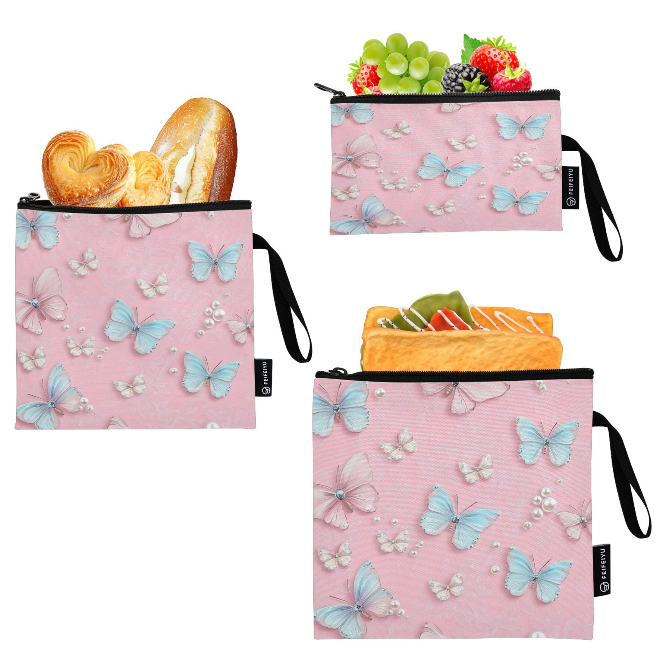 Reusable Food Storage Bags with Eco-Friendly EVA Lining Lunch Bag for ...
