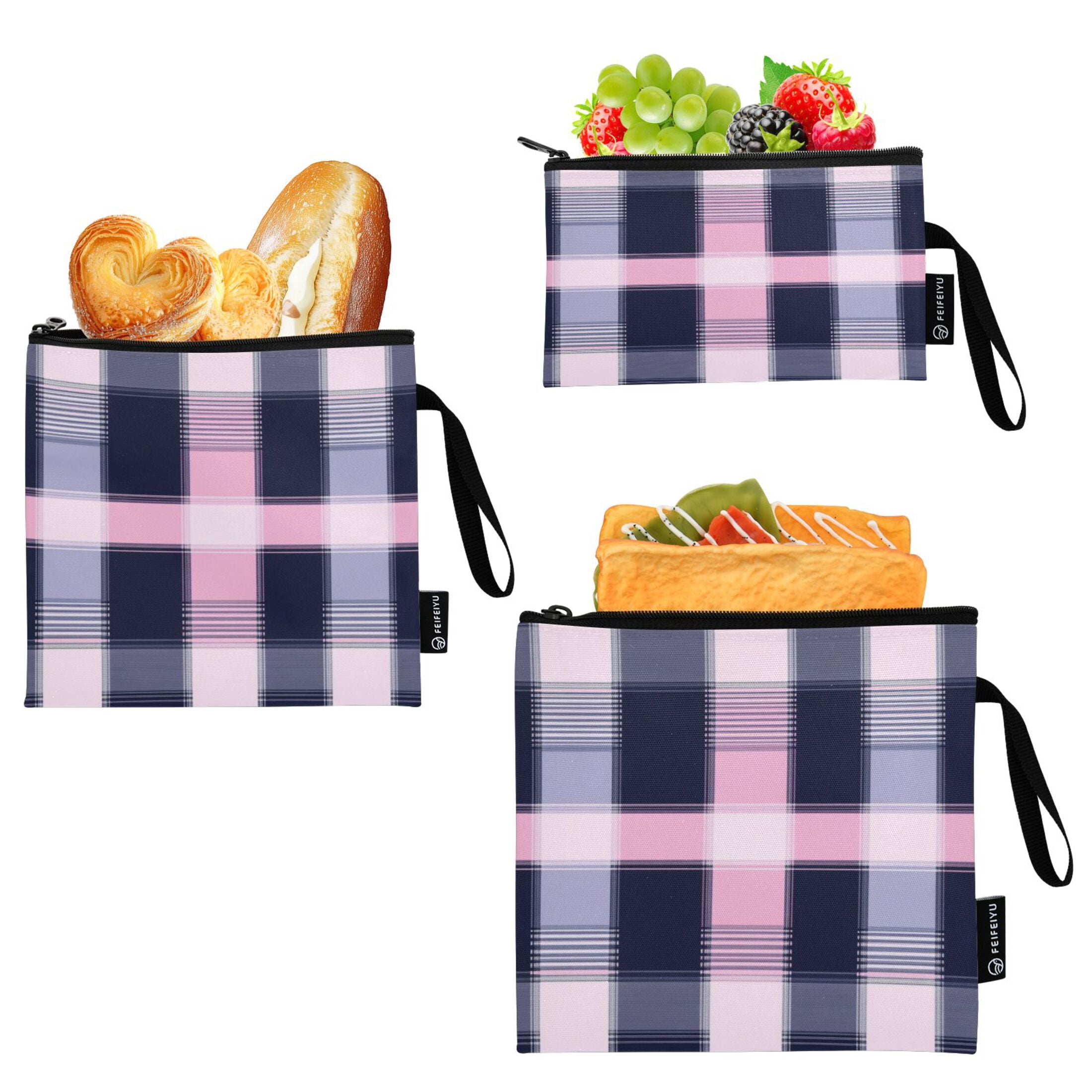 Reusable Food Storage Bags with Eco-Friendly EVA Lining Lunch Bag for ...