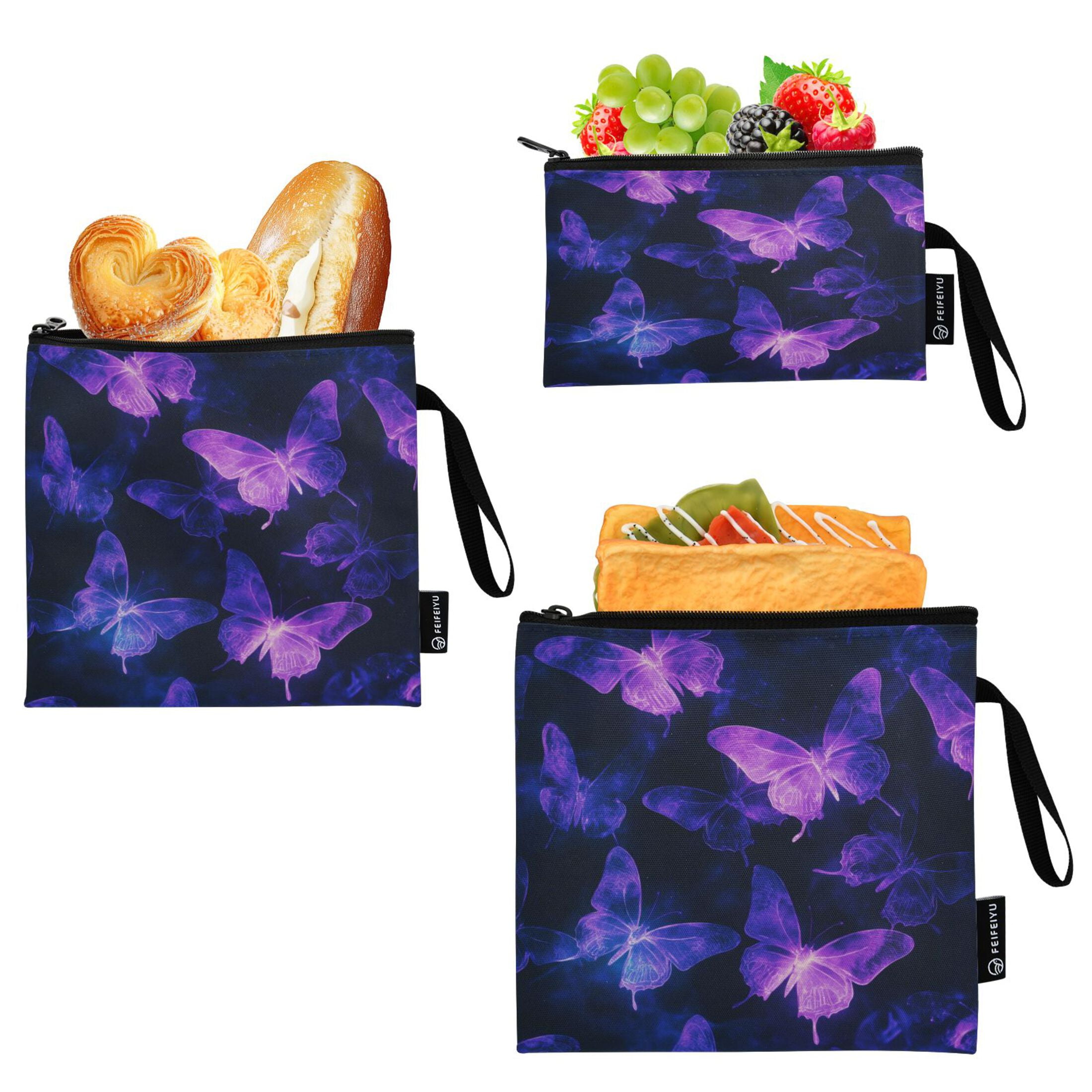 Reusable Food Storage Bags with Eco-Friendly EVA Lining Lunch Bag for ...