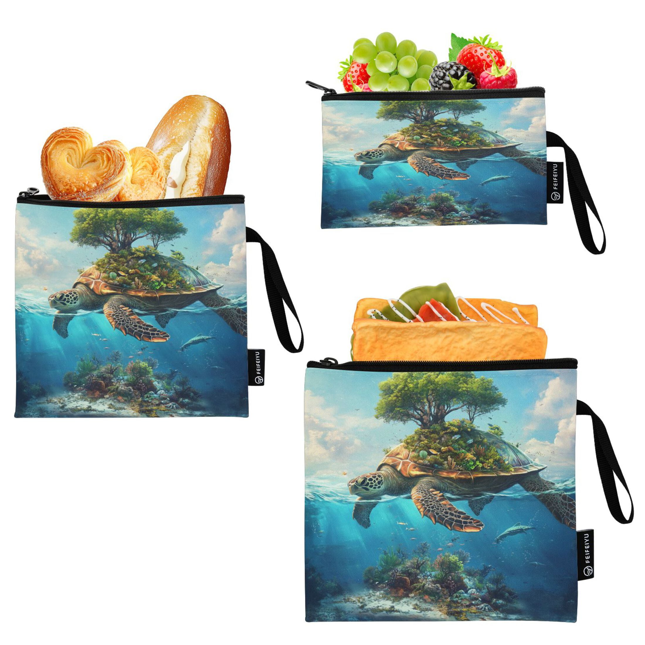 Reusable Food Storage Bags with Eco-Friendly EVA Lining Lunch Bag for ...