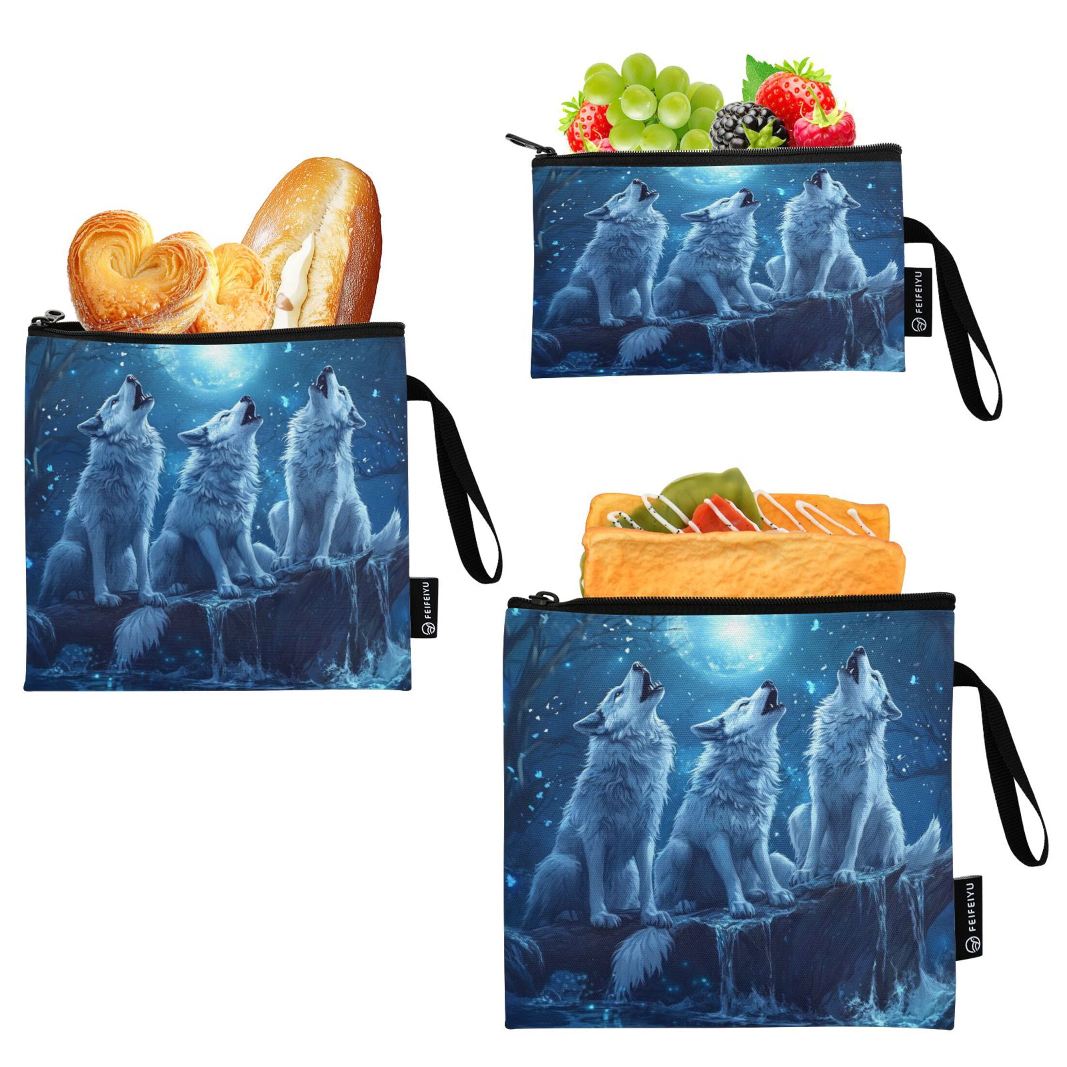 Reusable Food Storage Bags with Eco-Friendly EVA Lining Lunch Bag for ...