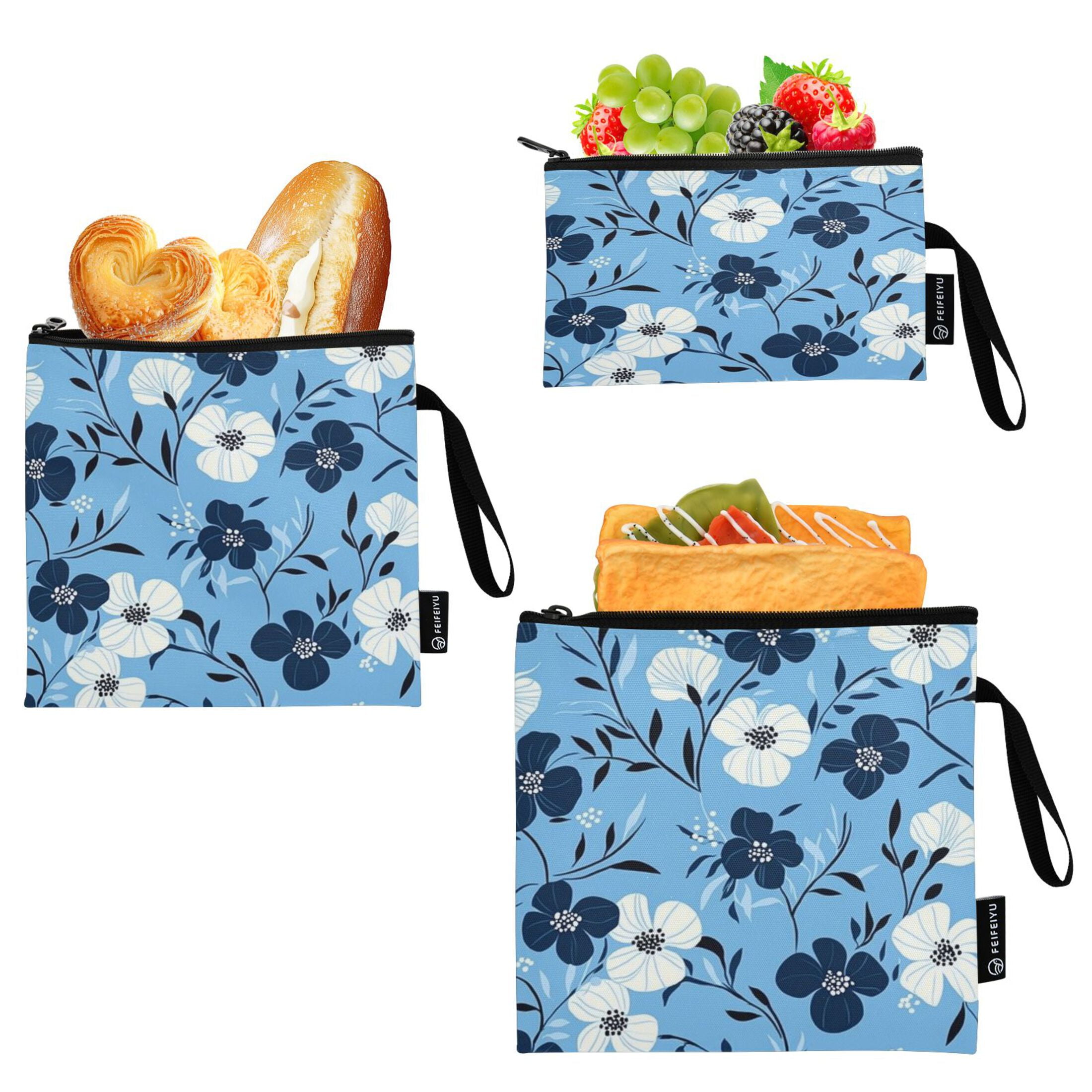 Reusable Food Storage Bags with Eco-Friendly EVA Lining Lunch Bag for ...