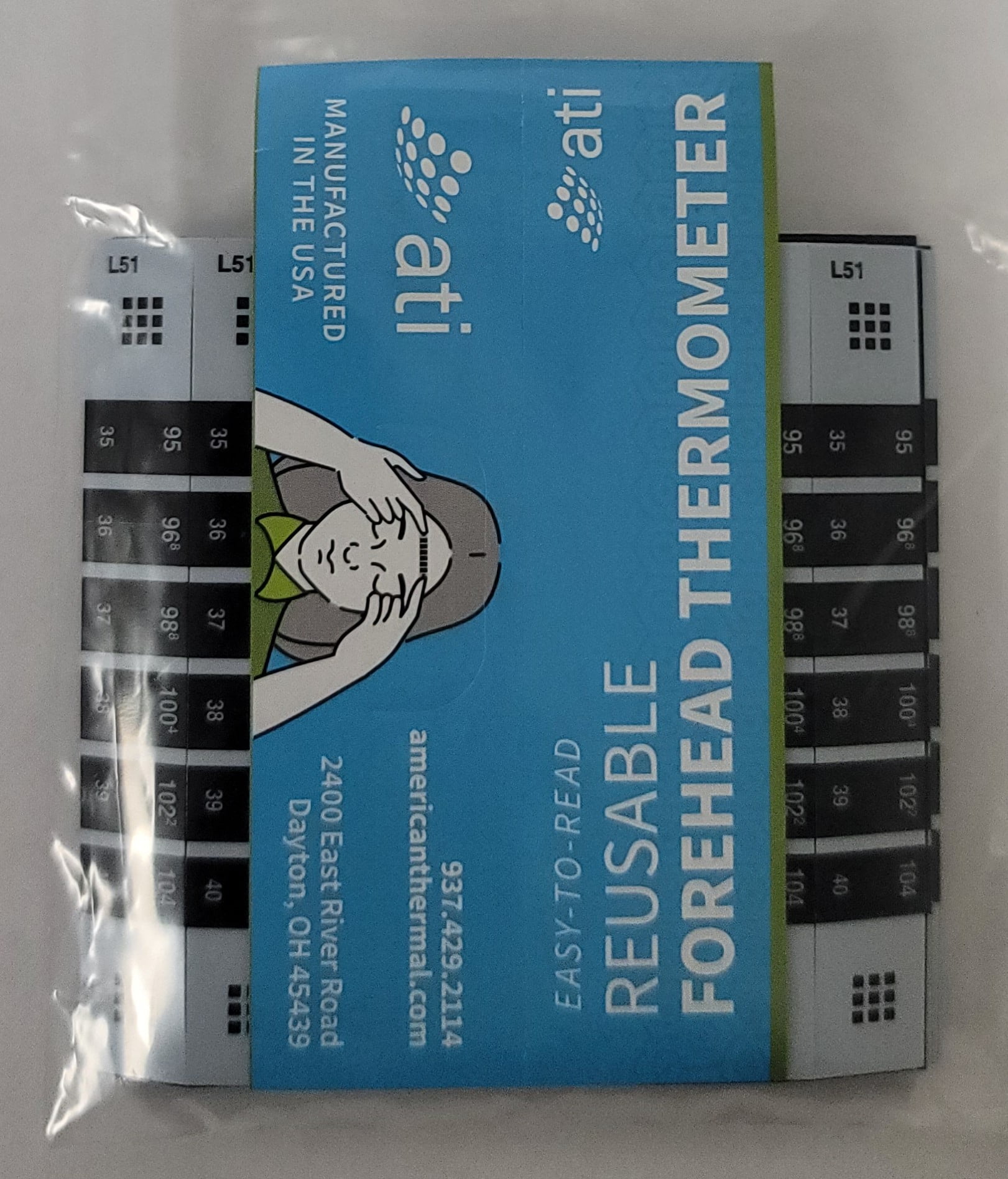 Reusable Forehead Thermometer Strips For Adults and Children (112 Count ...