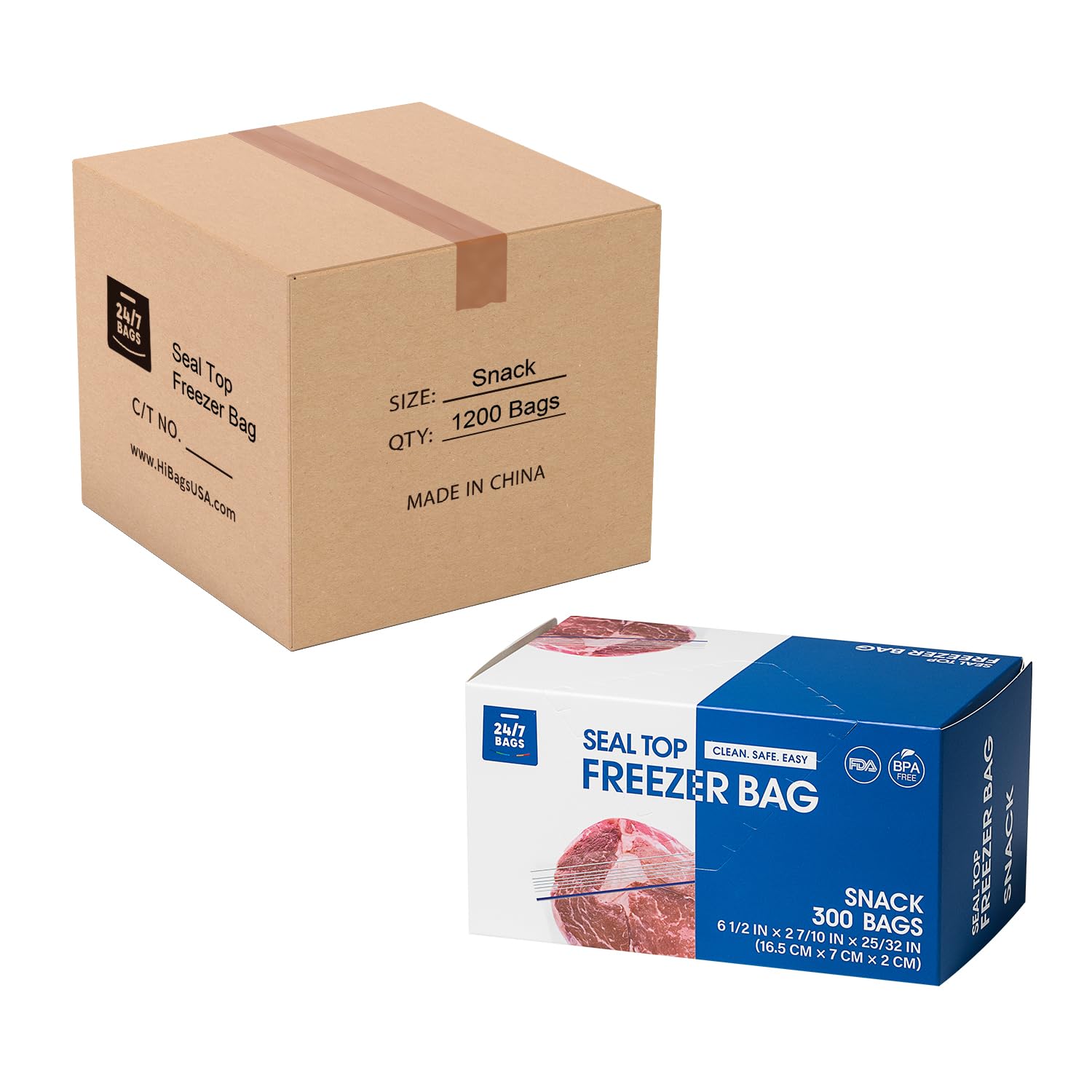 Reusable Freezer Snack Bags Bulk 1200, Self-Standing Base & New ...