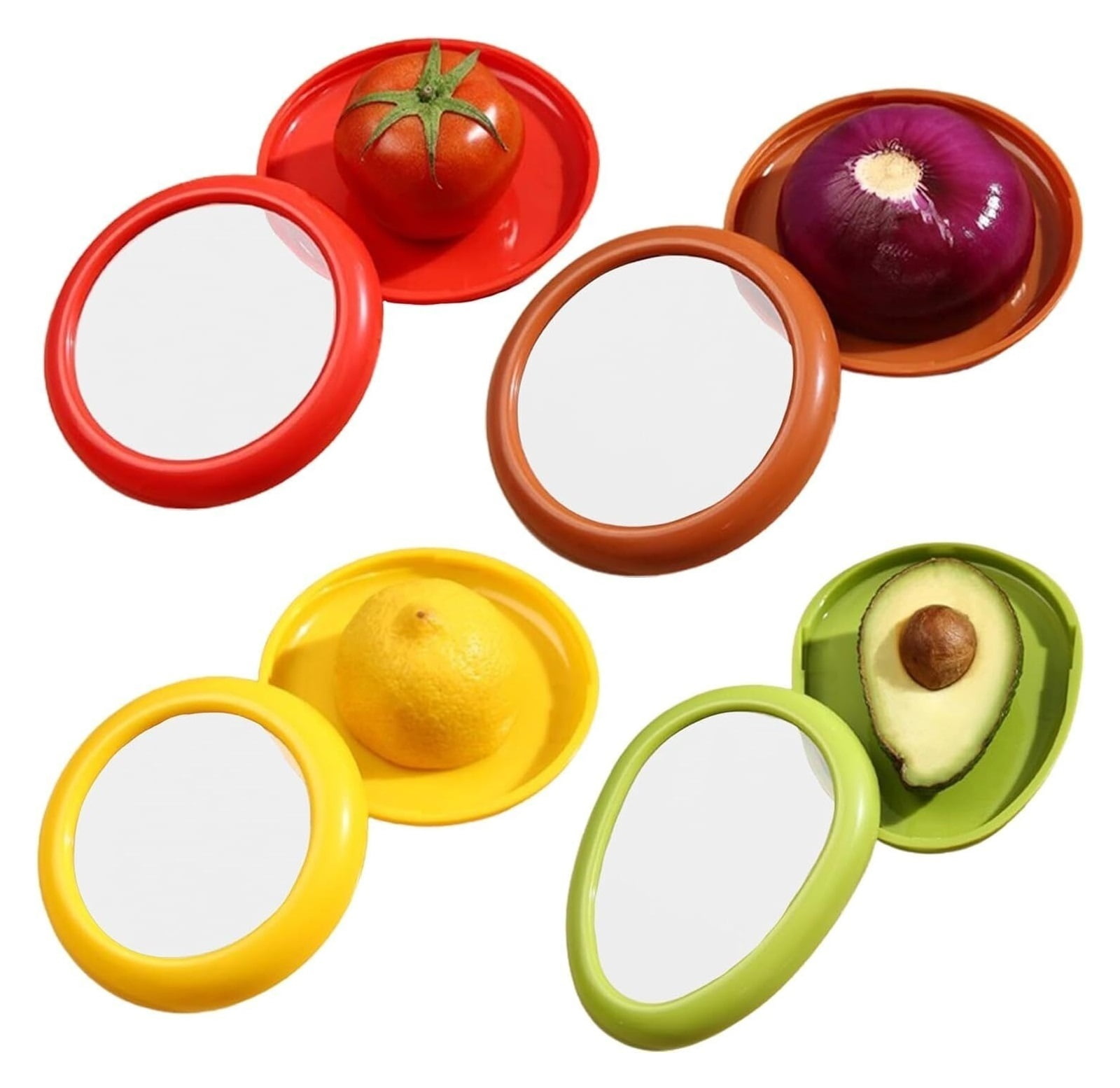 Reusable Fruit and Vegetable Storage Containers, Keep Fresh Stretch ...