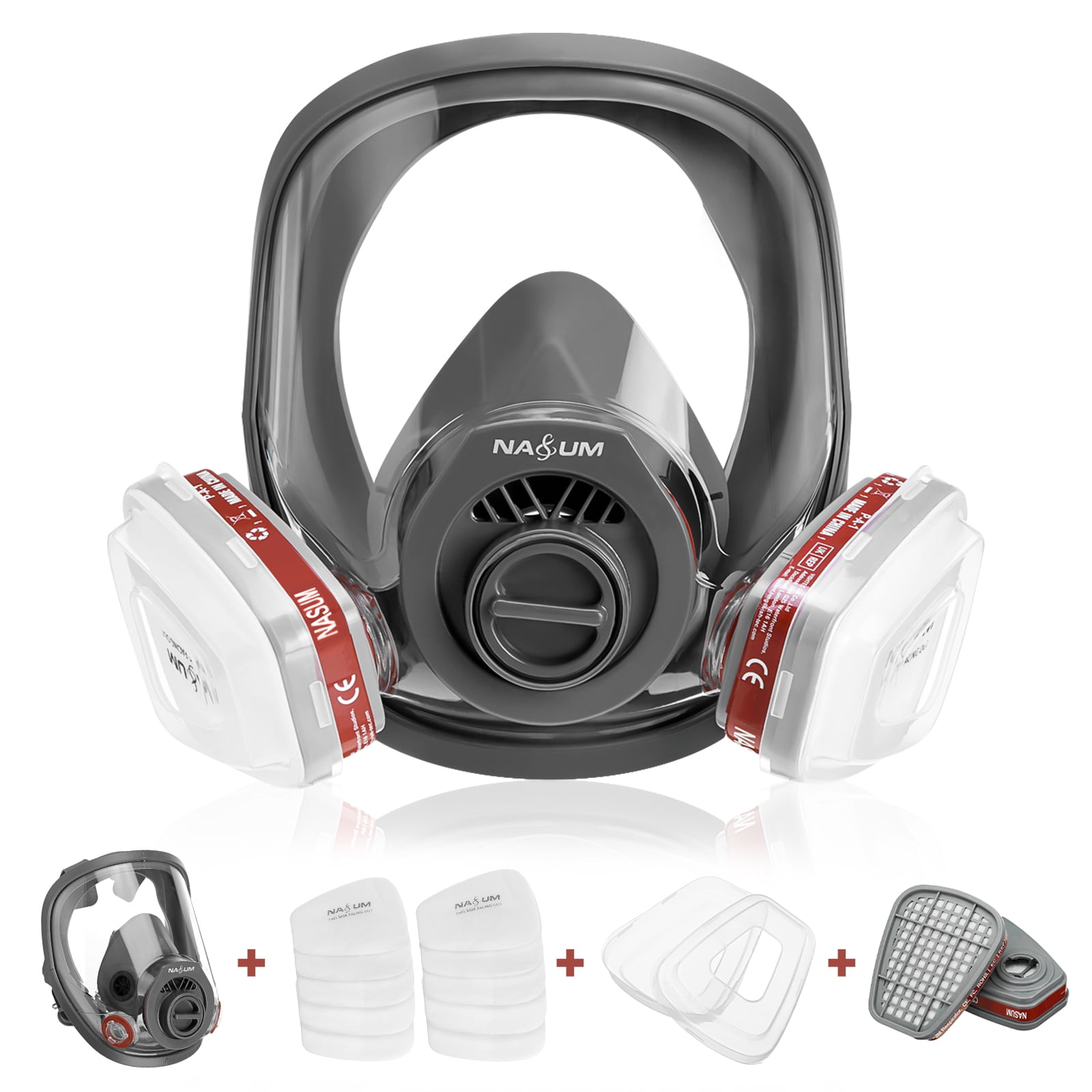 Reusable Full Face Cover, NASUM 4007 Full Face Covering with Open ...