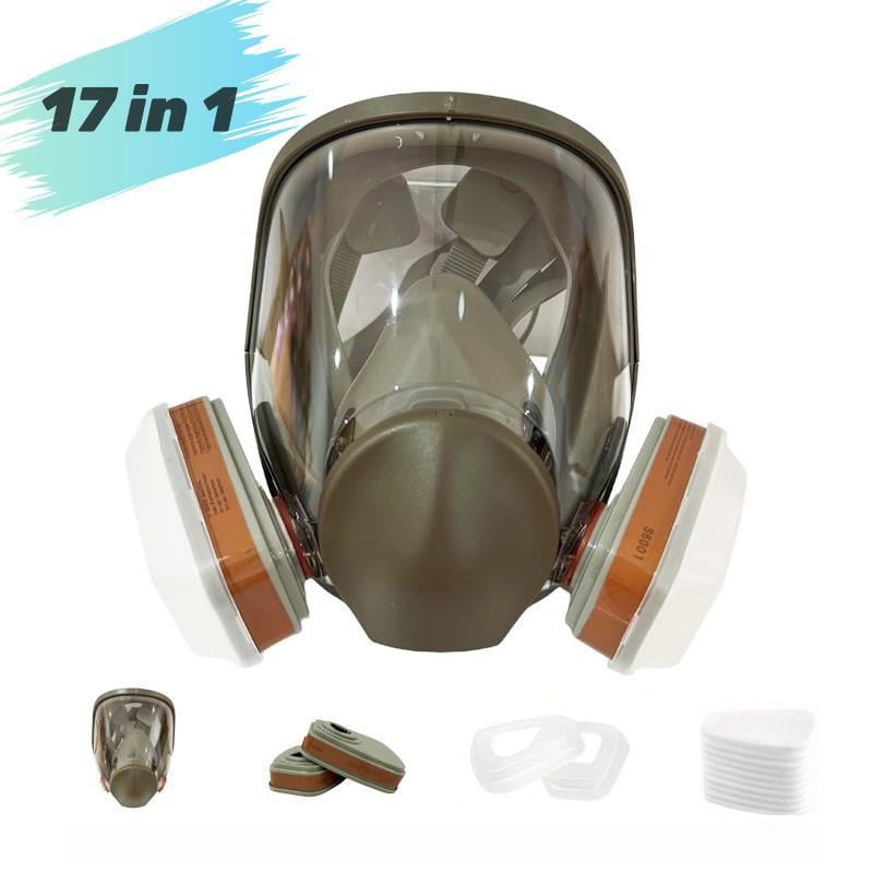 Reusable Full Face Mask with Filter Box for Summer, 1 Set 17 In 1 Anti ...