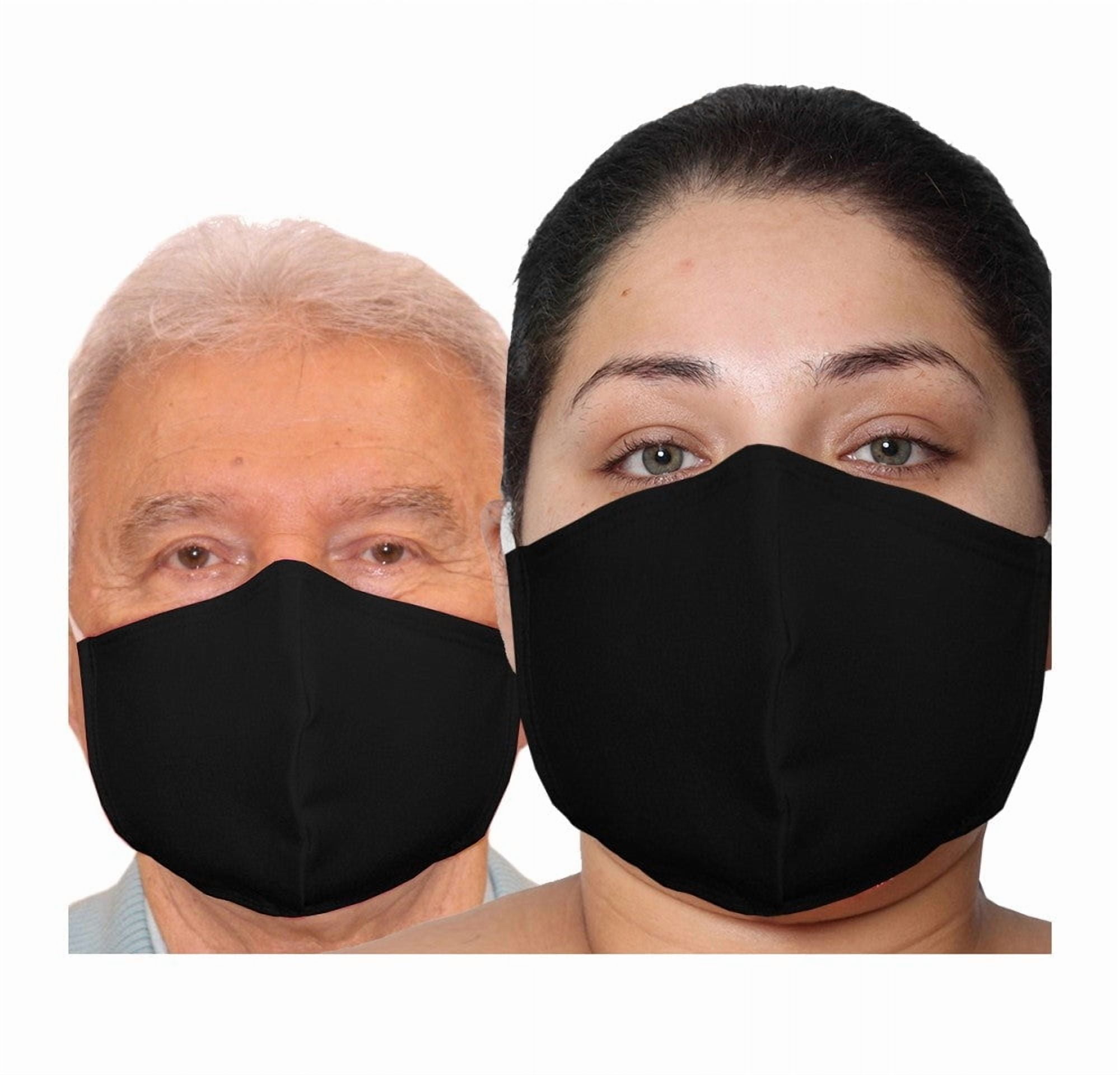 Reusable Fully Lined Cotton Black Face Mask 168M2181 - Walmart.com