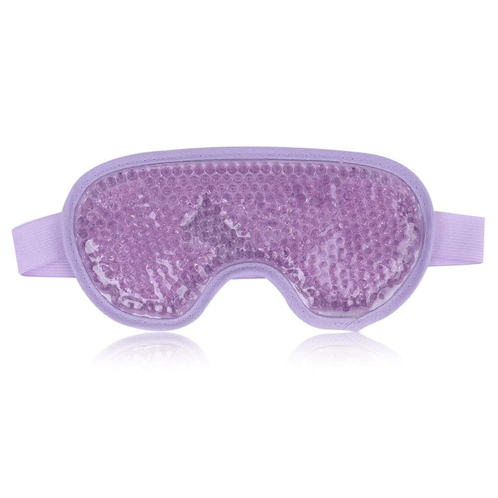 Reusable Gel Bead Eye Mask for Hot Cold Therapy, Cold Face Eye Mask for ...