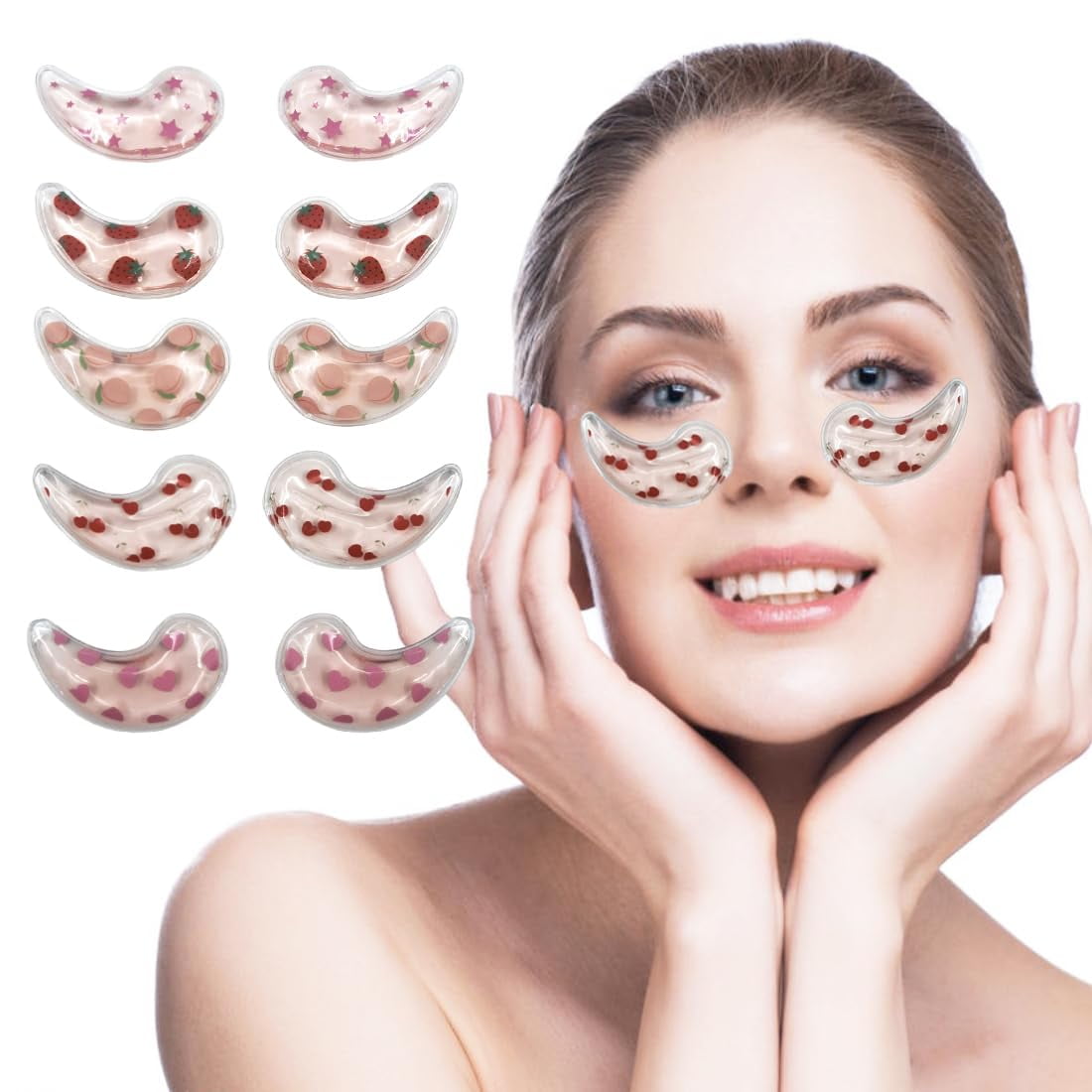 Reusable Gel Eye Ice MZF22 Pack, Cooling Eye Hot ＆ Cold Treatment for ...