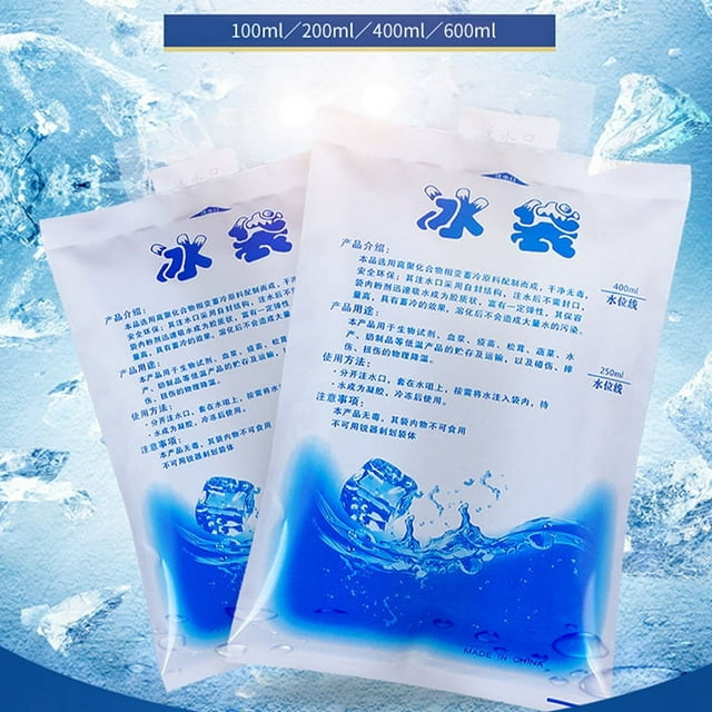 Reusable Gel Ice Pack Insulated Dry Cold Ice Pack Gel Cooling Bag Food ...