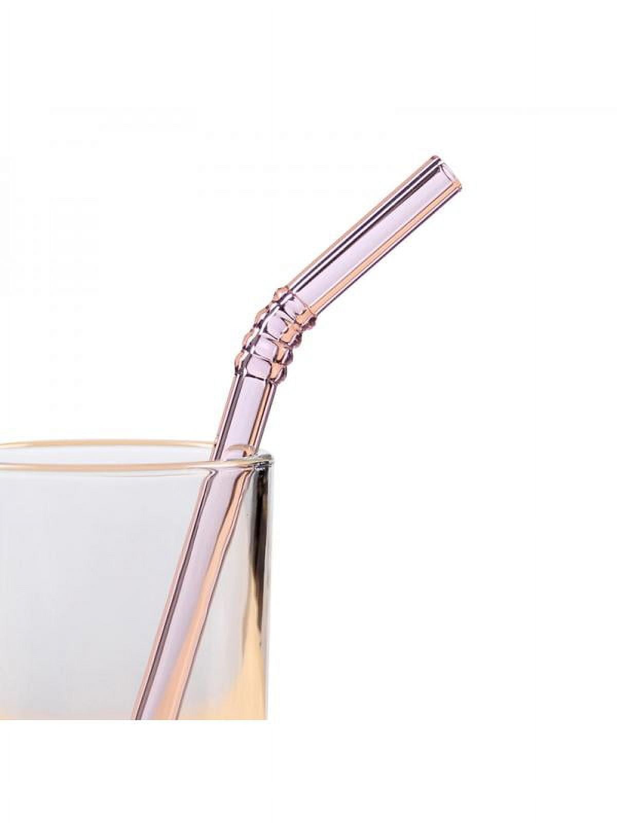 Reusable Glass Straws Set, Multiple Colored Borosilicate Glass Healthy ...