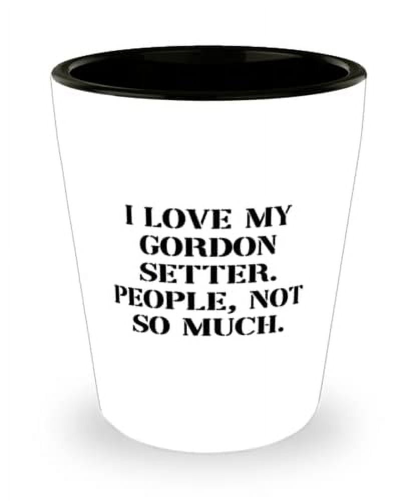 Reusable Gordon Setter Dog Shot Glass, I Love, Gifts For Dog Lovers ...