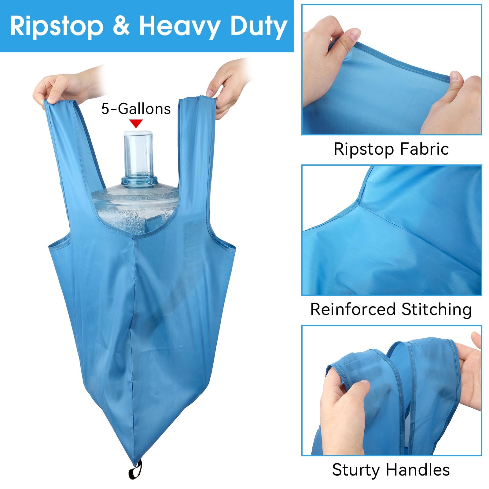 Reusable Grocery Bags, Christmas Gifts Reusable Shopping Bags 10 Pack ...