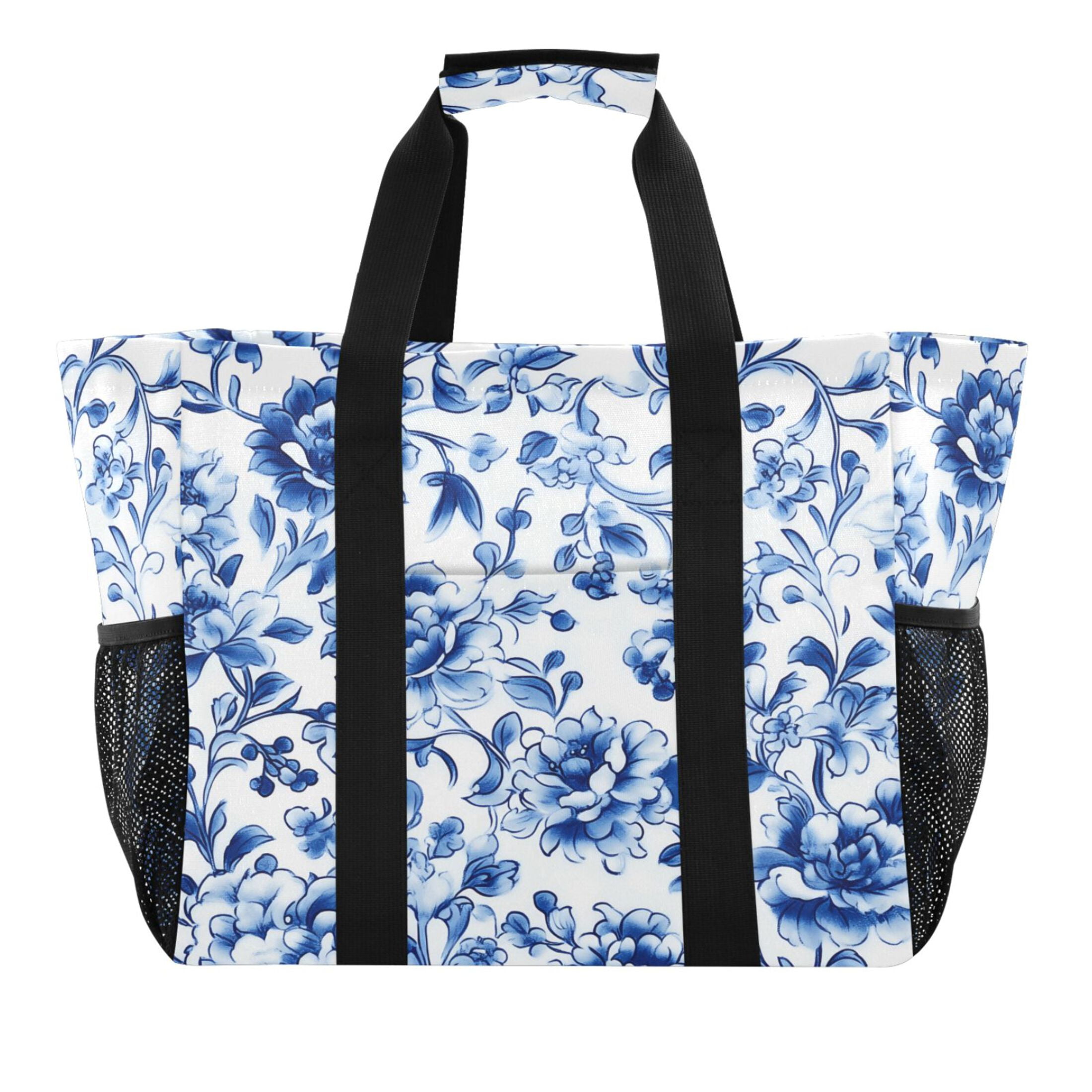 Reusable Grocery Bags with Handle Side Pocket Waterproof Shopping ...