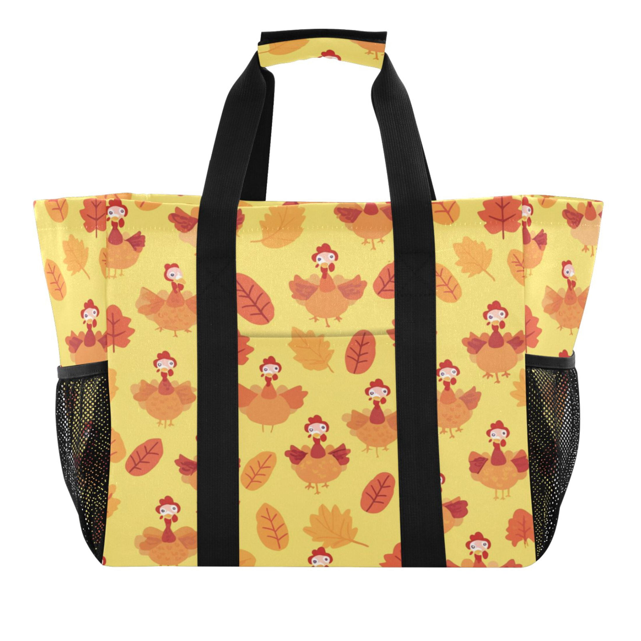 Reusable Grocery Bags with Handle Side Pocket Waterproof Shopping ...