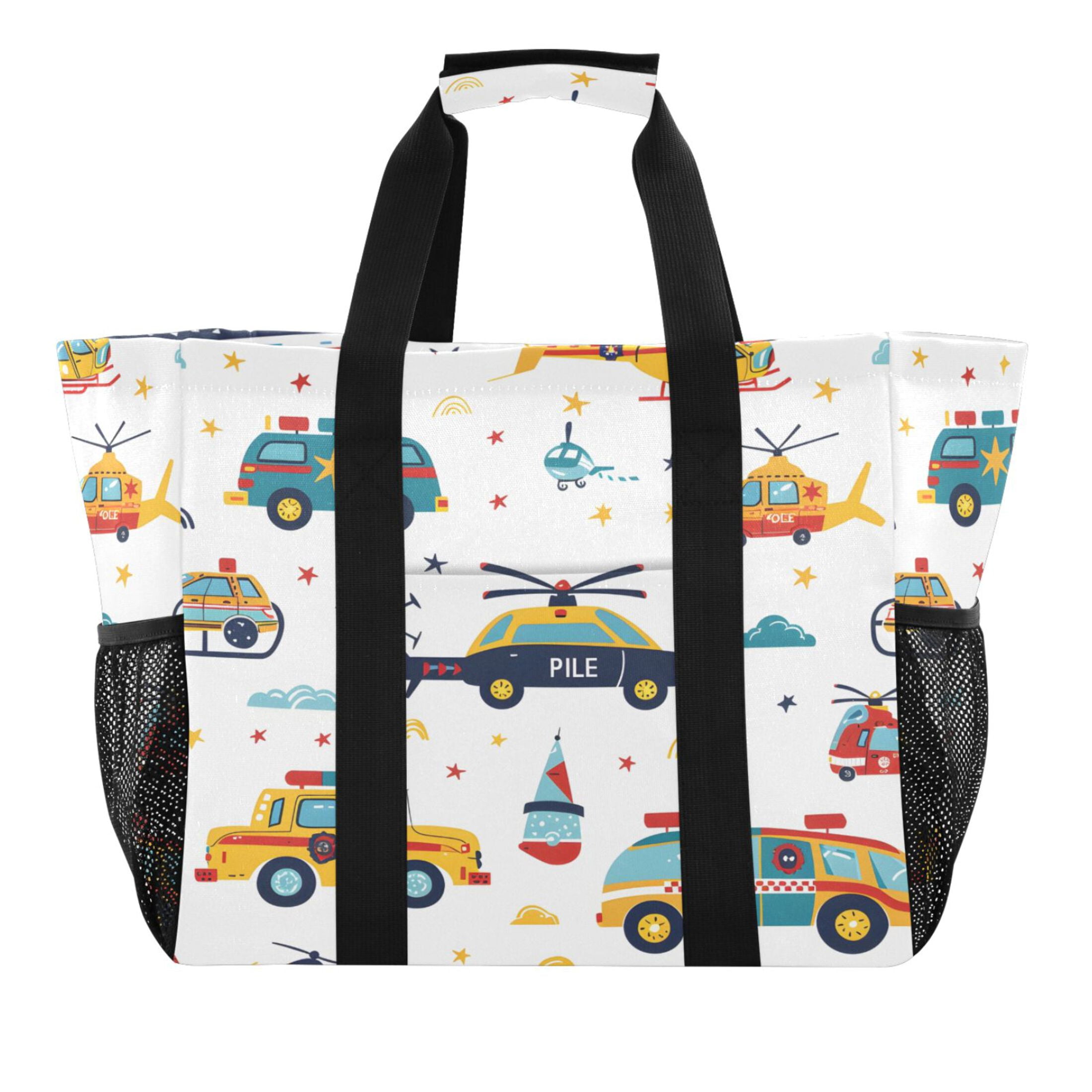 Reusable Grocery Bags with Handle Side Pocket Waterproof Shopping ...