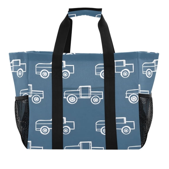 Reusable Grocery Bags with Handle Side Pocket Waterproof Shopping ...
