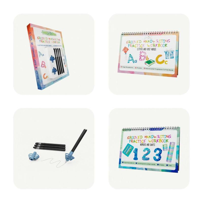 Reusable Grooved Handwriting Workbooks - Walmart.com