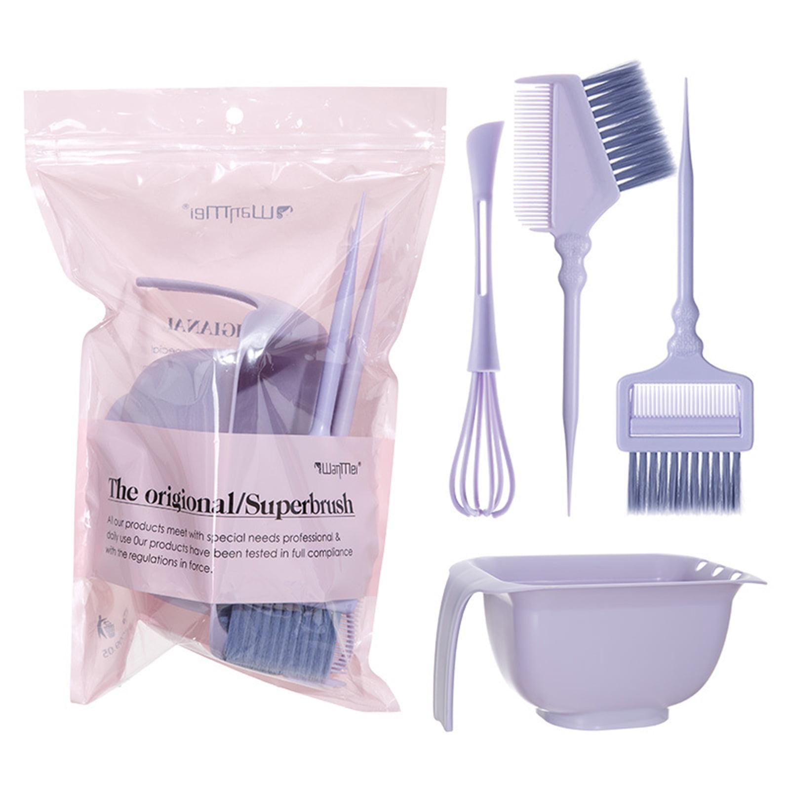 Reusable Hair Dye with ABS Brushes & Ergonomic Grip for Smooth Home ...