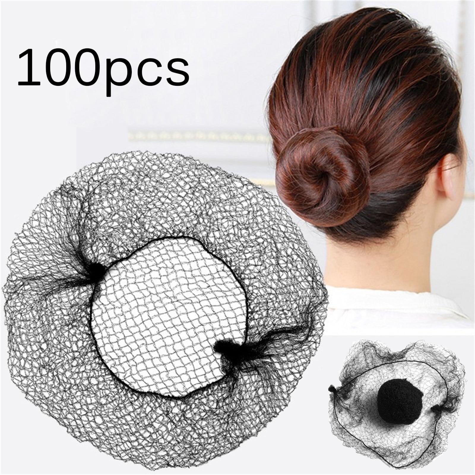 Reusable Hair Elastic Edge Mesh For Women, Girls, Ballet Bun - Walmart.com