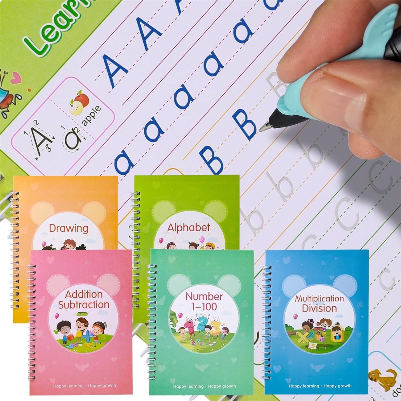 Reusable Handwriting Workbooks,Bexikou Reusable Writing Practice Book ...