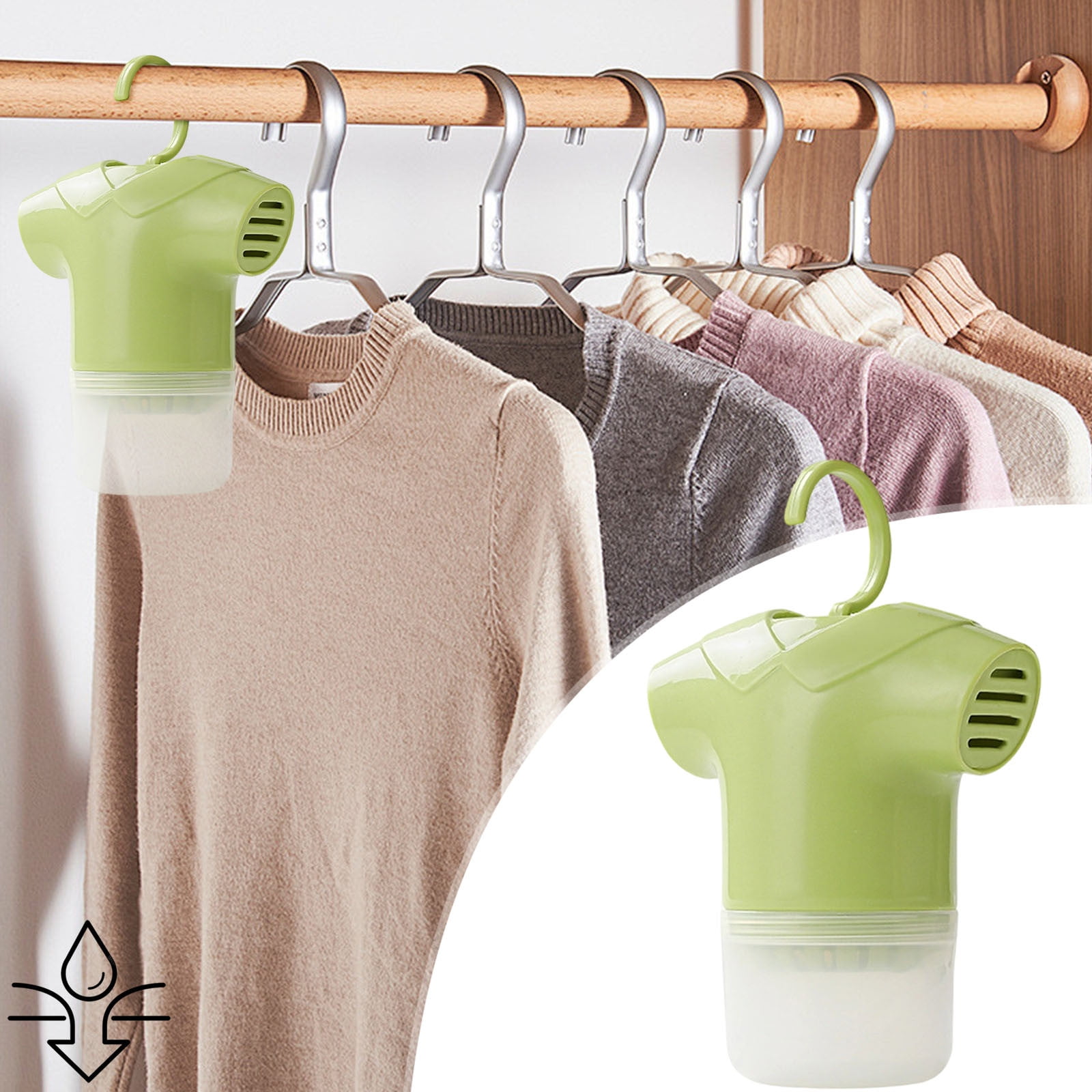 Reusable Hanging Closet Dehumidifier - Moisture Absorber Box for ...