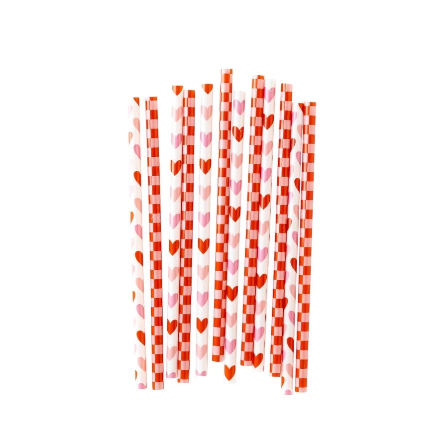 Reusable Heart Straws - Perfect for Valentine's Parties & Special ...