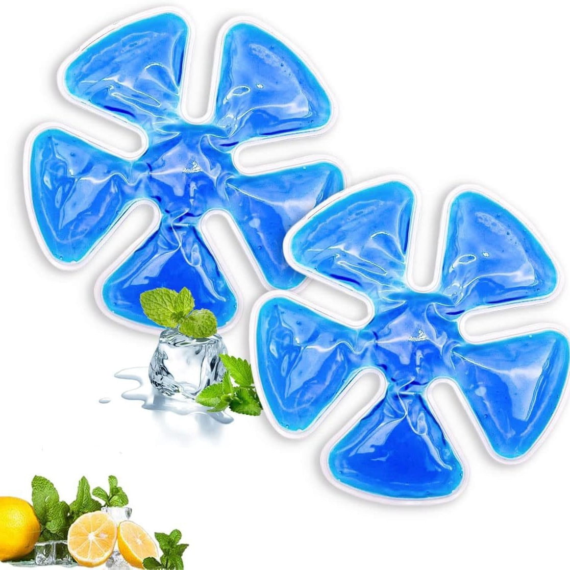 Reusable Helmet Cooling Gel Pads, Blue PVC Ice Pack for Helmets & Hats ...