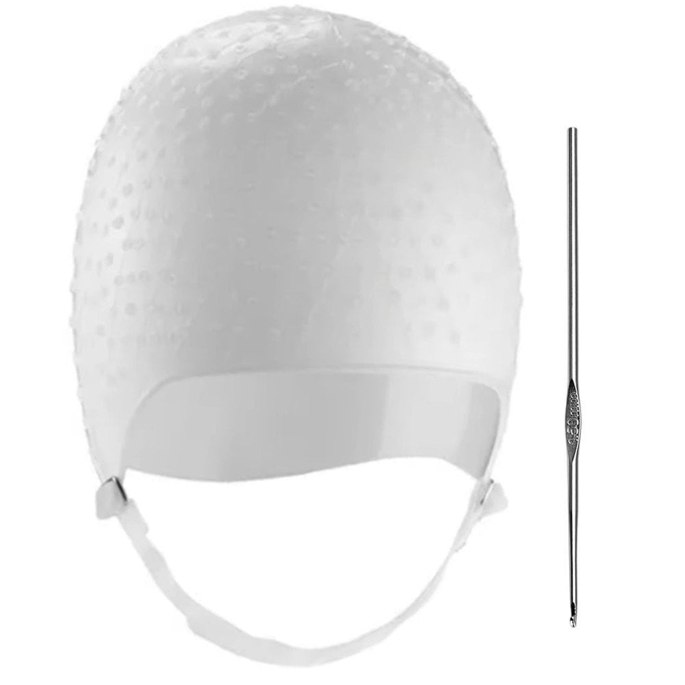 Reusable Highlighting Hat Hair Coloring Tool Kit with Hair Picking Hook ...