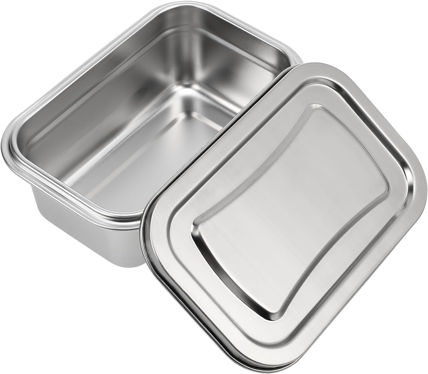 Reusable Ice Cream Storage Containers with Lids Stainless Steel Food ...