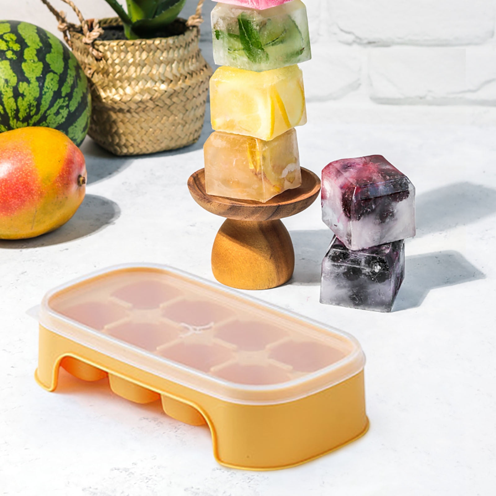 Reusable Ice Cube Molds for Homemade Ice Cream, Ice Stick Quick Freezer ...