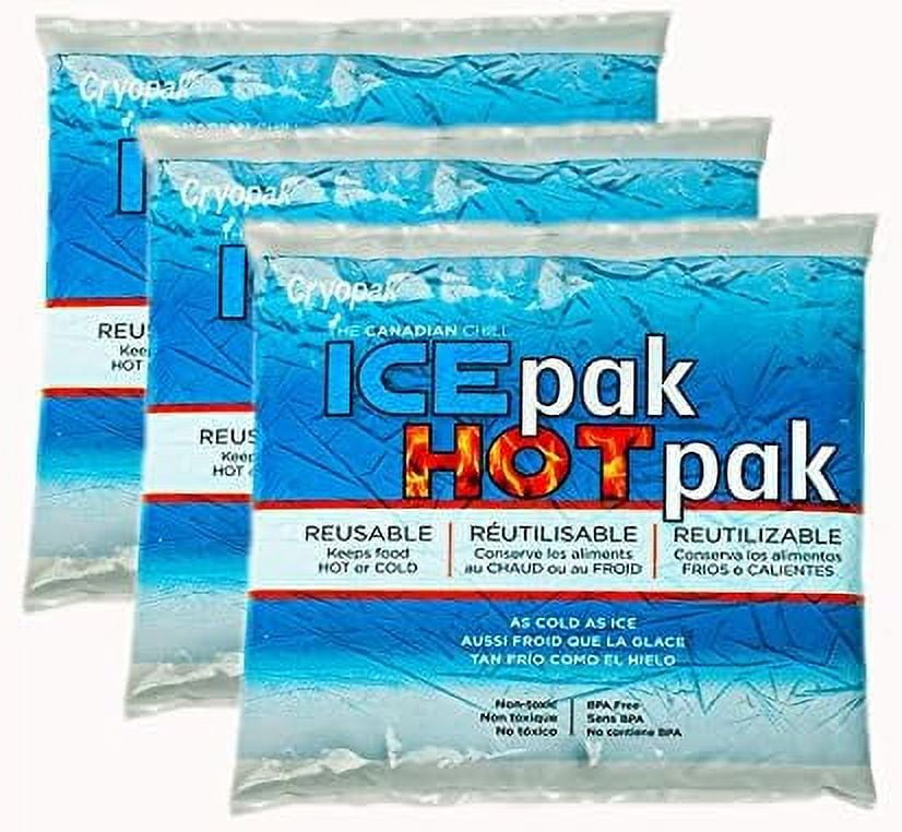 Reusable Ice Pak Hot Pak 3-Pack - For Coolers, Lunch Box and Insulated ...