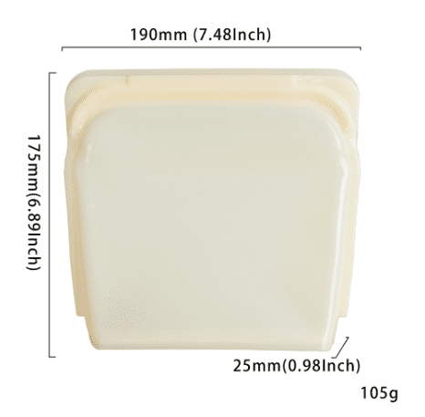 Reusable Ice Storage Bag - Freezer Safe Leak Proof Silicone and Plastic ...