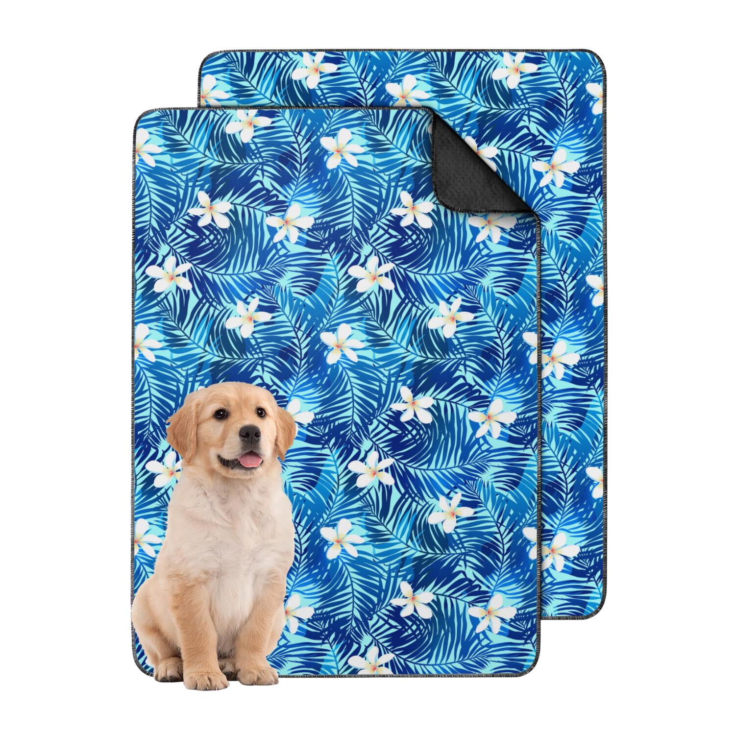 Reusable Indoor Dog Pee Pads with Hawaiian Design, Washable Non-Skid ...