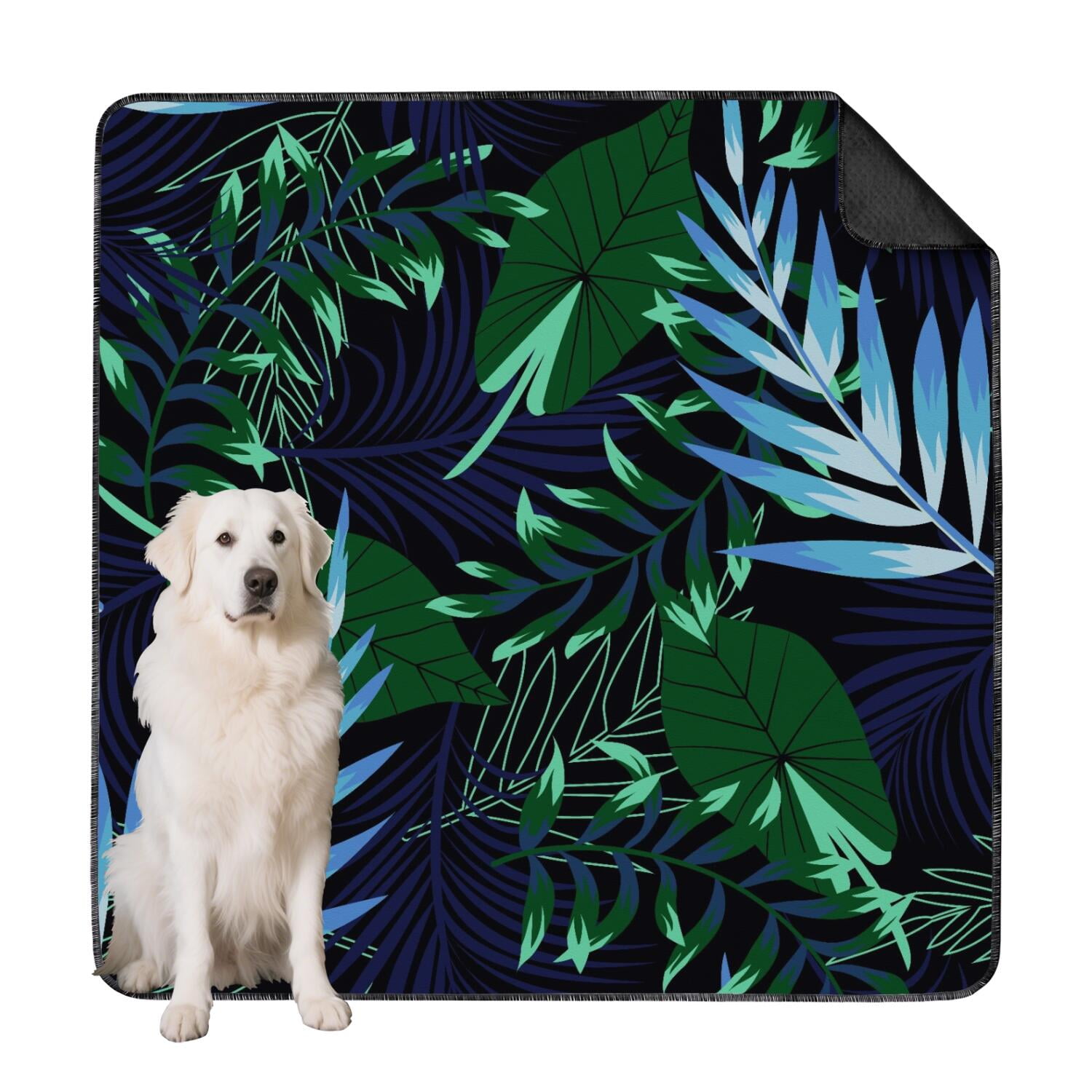 Reusable Indoor Dog Pee Pads with Hawaiian Design, Washable Non-Skid ...