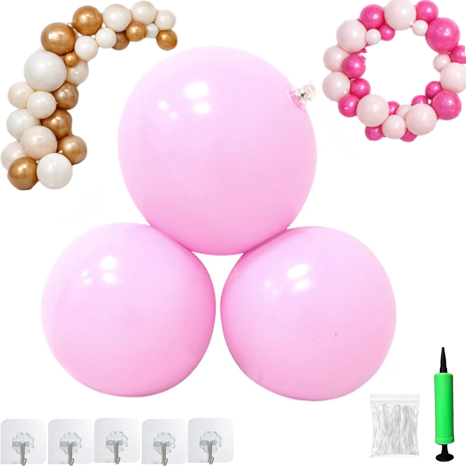 Reusable Inflatable Balloon Garland Arch Kit, 3/7 PCS Linked Pvc ...