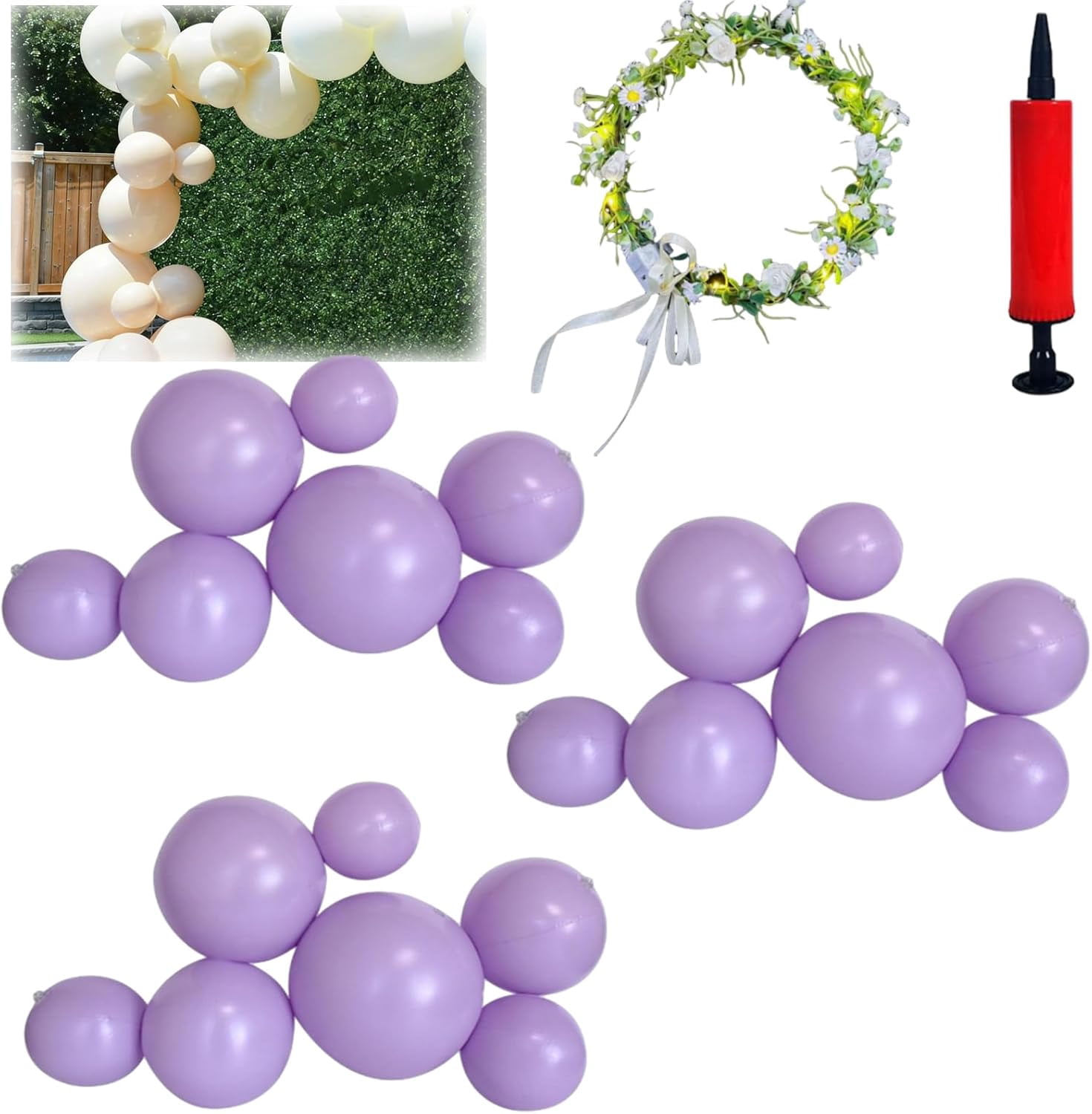 Reusable Inflatable Balloon Garland Arch Kit, Pvc Party Decoration With ...