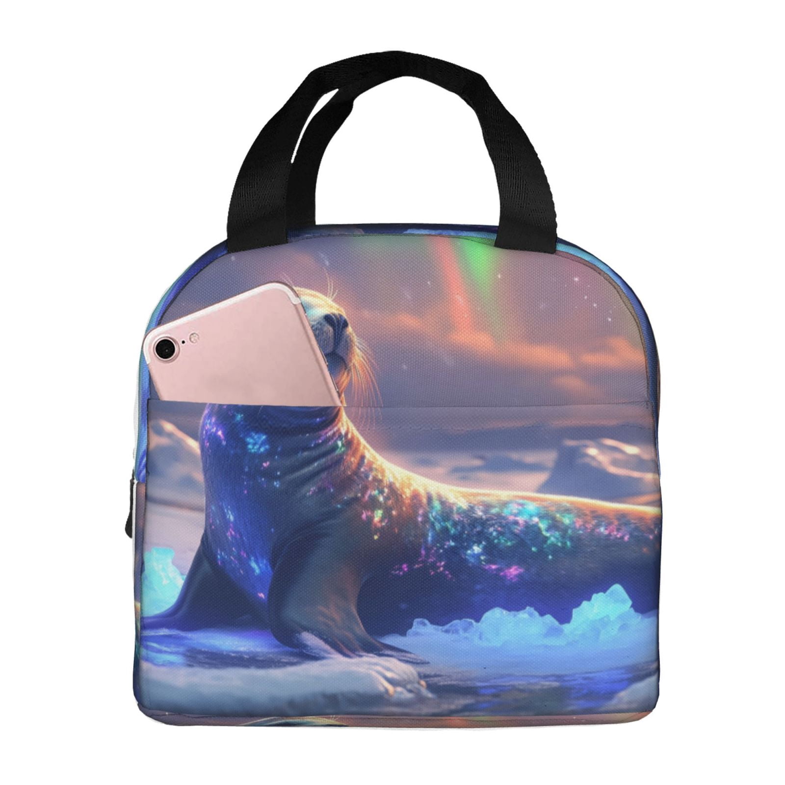 Reusable Insulated Lunch Box Aurora Iceberg Seal B Lunch Bag Container ...