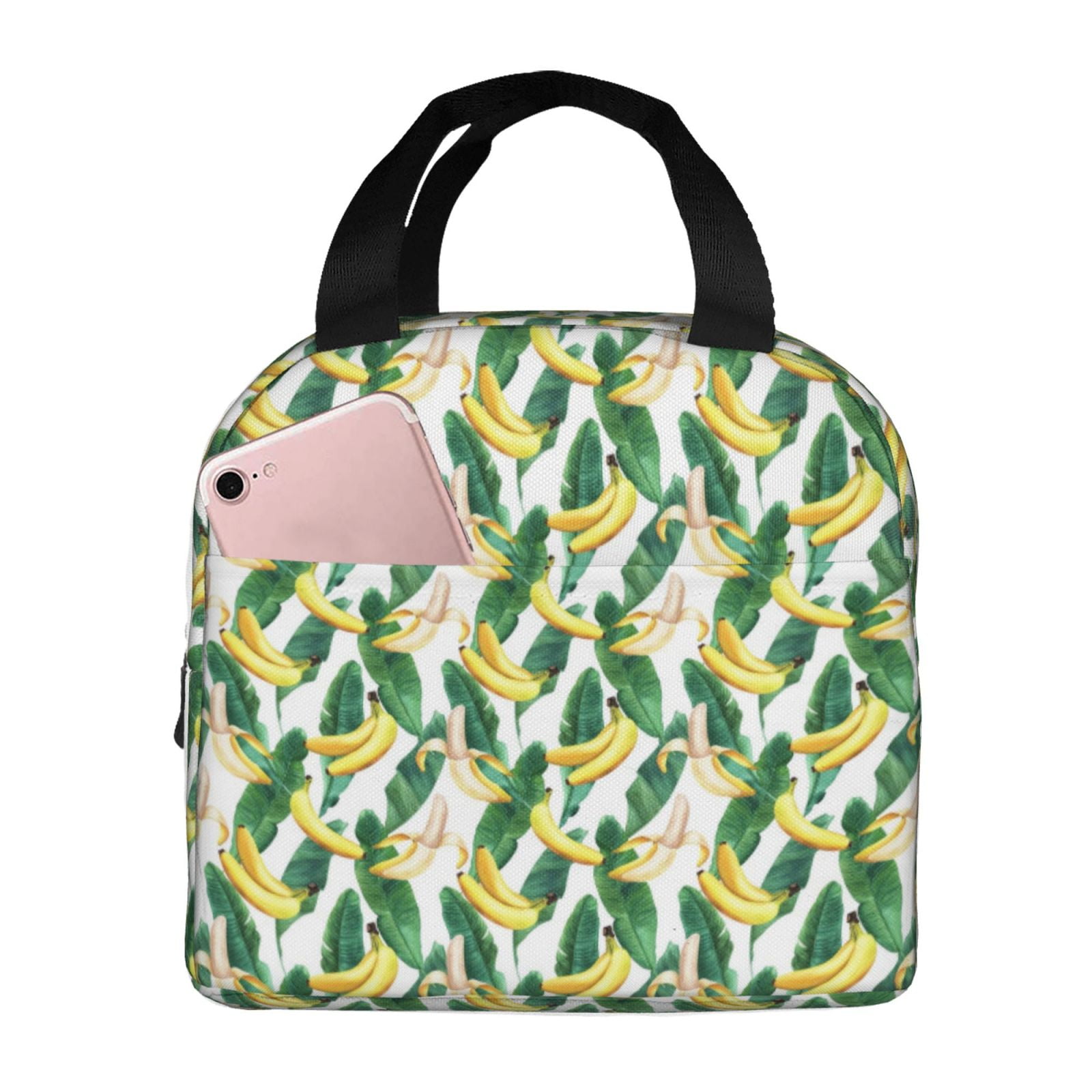 Reusable Insulated Lunch Box Banana Tree Leaves Lunch Bag Container for ...