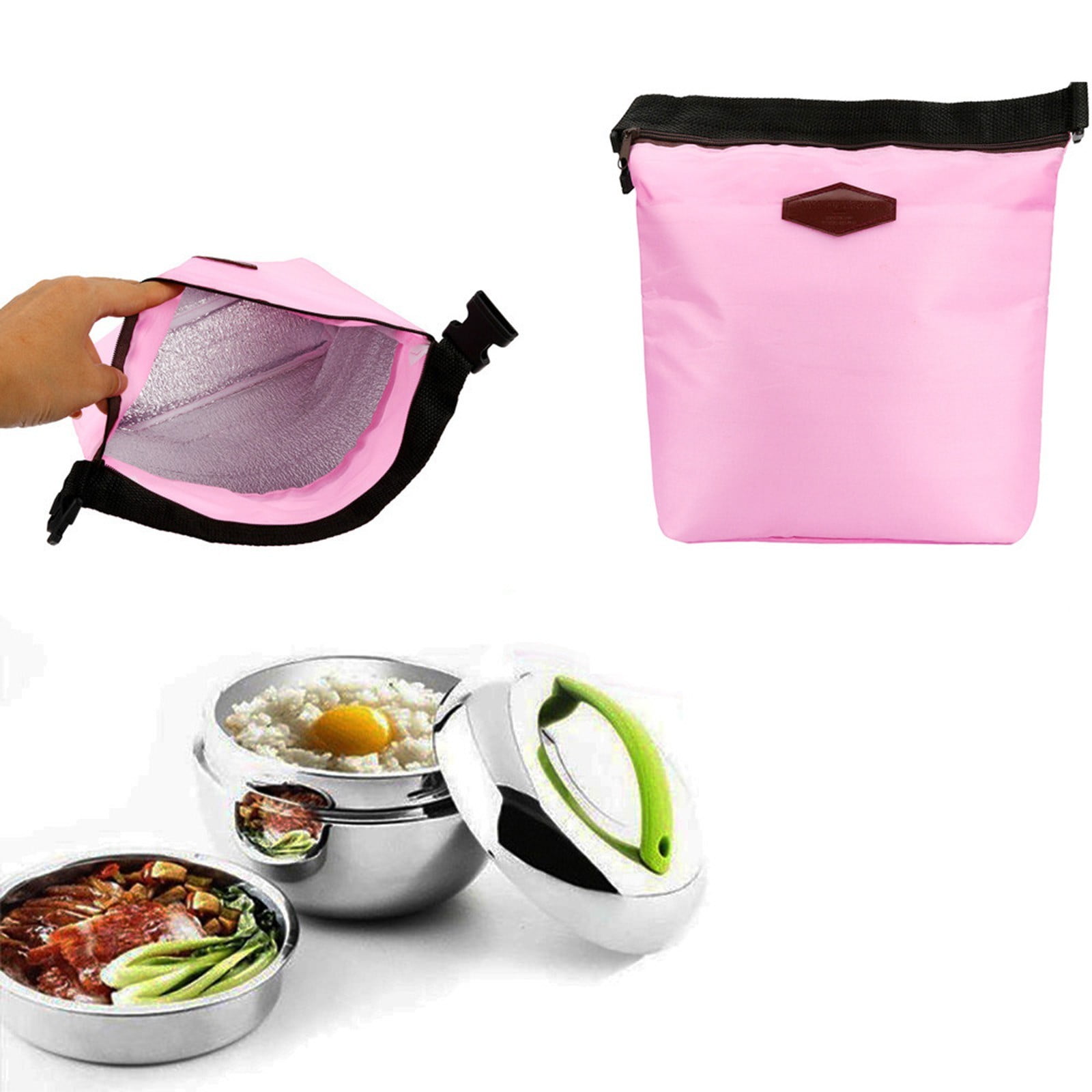 Reusable Insulated Lunch Box - Thermal Tote Bag for Men & Women, Leak ...