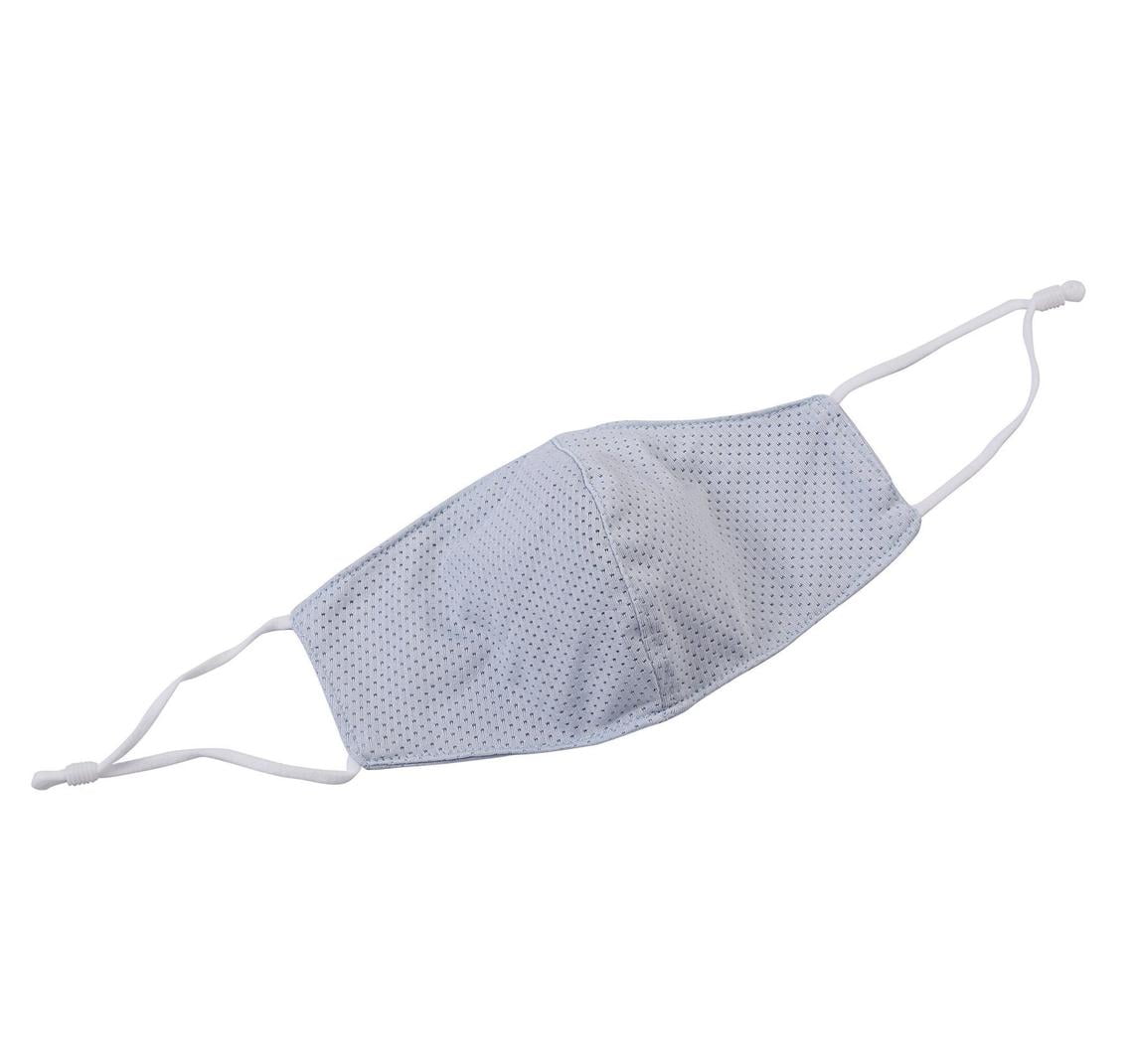 Reusable Jersey Light Grey Face Mask, Light Sports Gym Mask, Two Layers ...