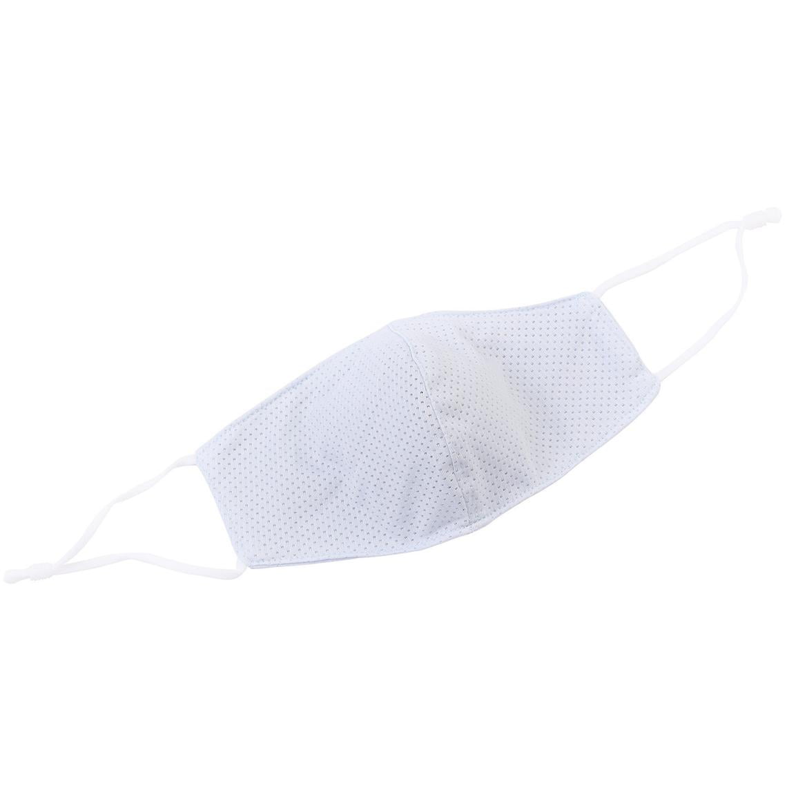 Reusable Jersey White Face Mask, Light Sports Gym mask, Two Layers ...