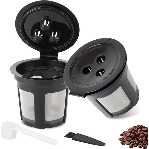 2 Pack Reusable Pods for Ninja Dual Brew Coffee Maker, Stainless Steel ...